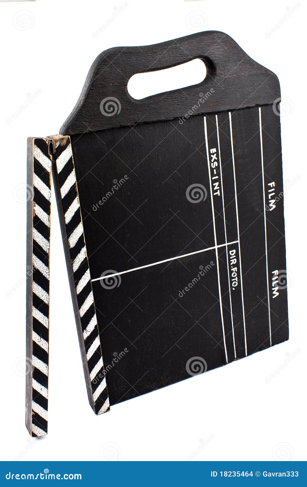 Big Vintage Movie Clapboard Stock Photo - Image of cinematography ...