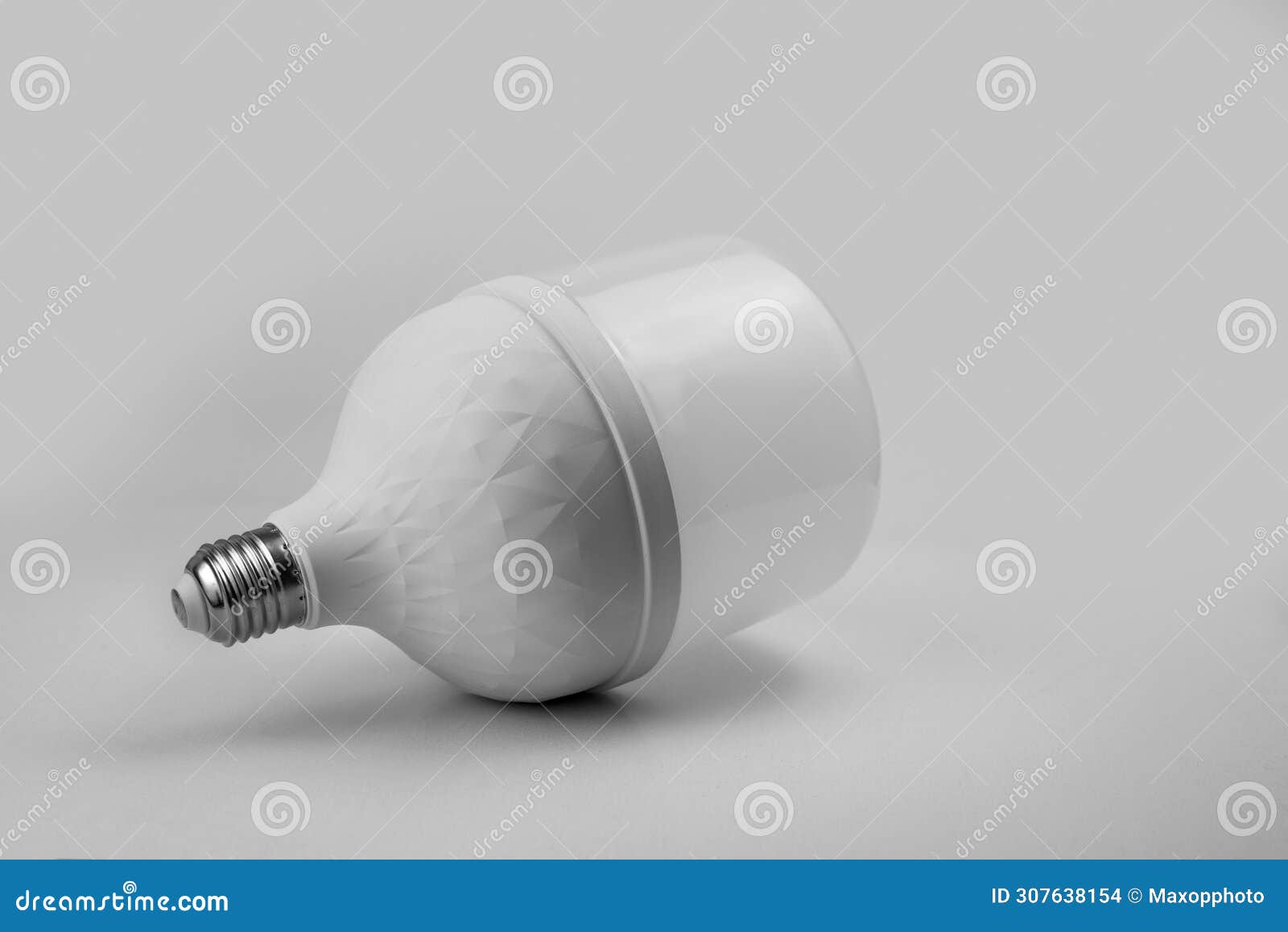 Big 50W Led Bulb on a White Background Stock Photo - Image of lightbulb ...