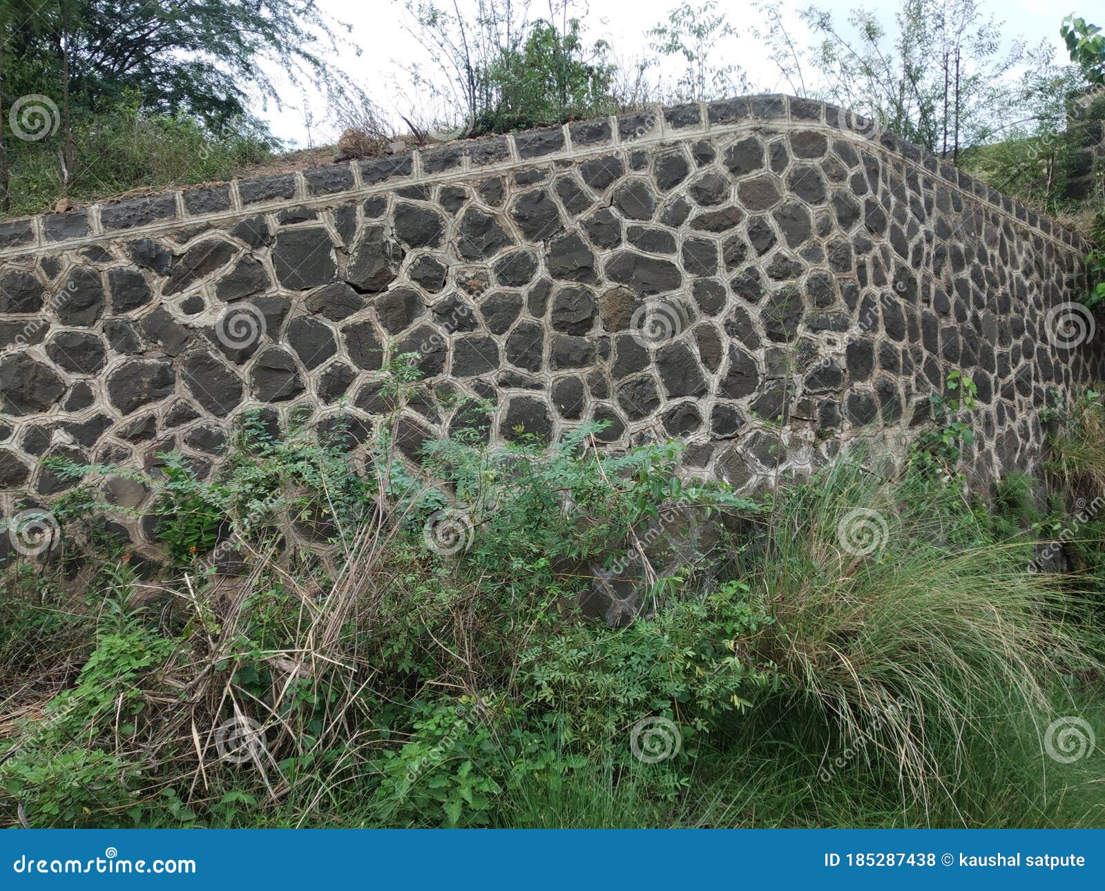 Big Wall Made Up from Stones with Old Structure Stock Photo - Image of ...