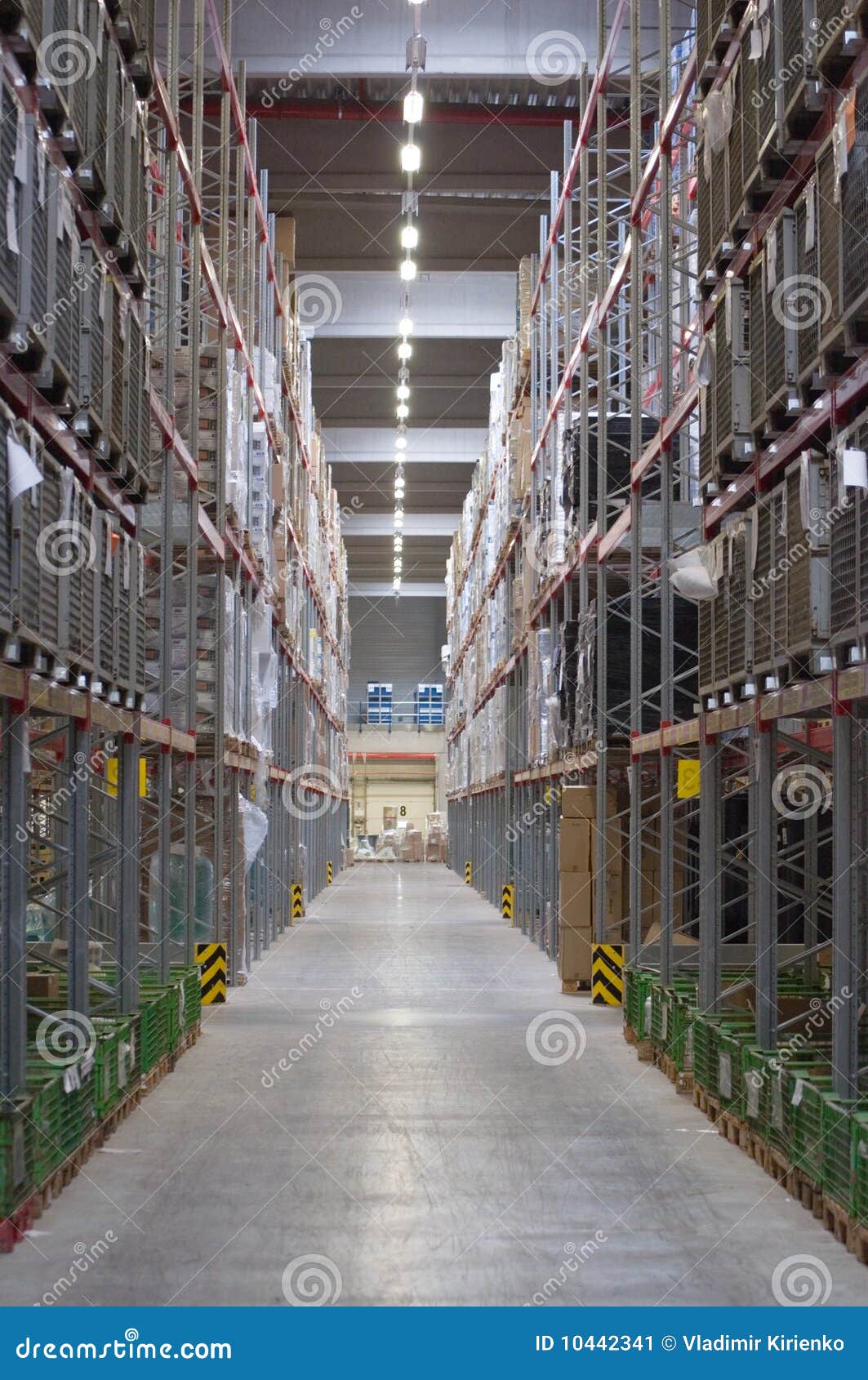 Big warehouse stock image. Image of interior, perspective - 10442341