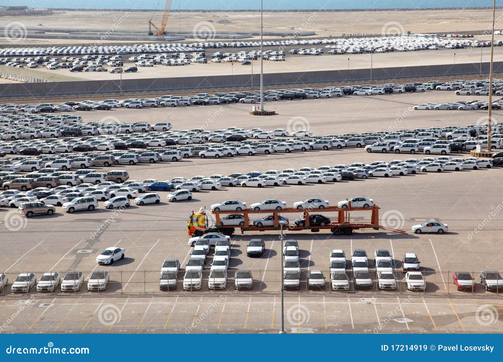Big warehouse of cars editorial stock image. Image of retail - 17214919