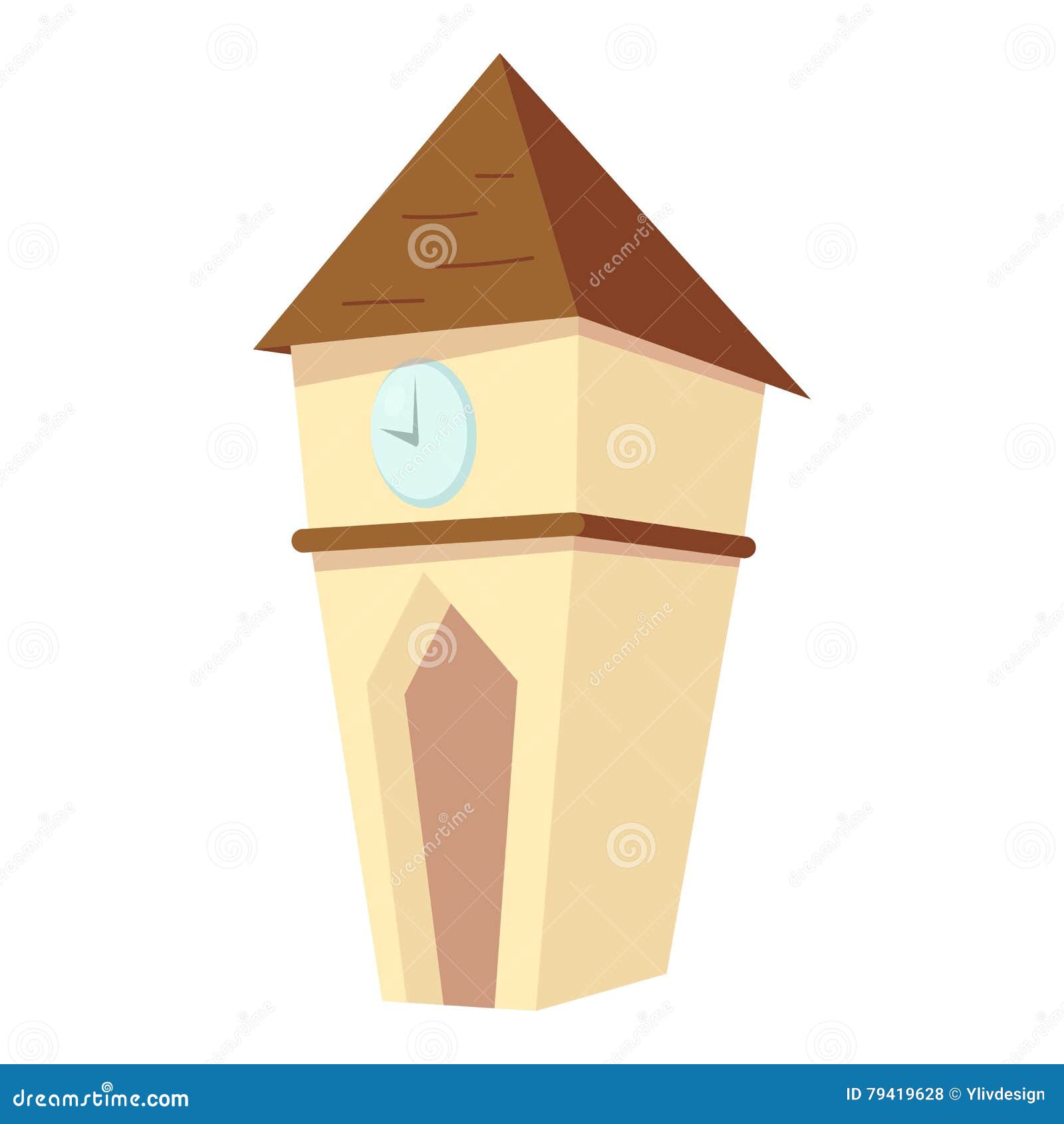 Big Watch Icon, Cartoon Style Stock Vector - Illustration of icon ...