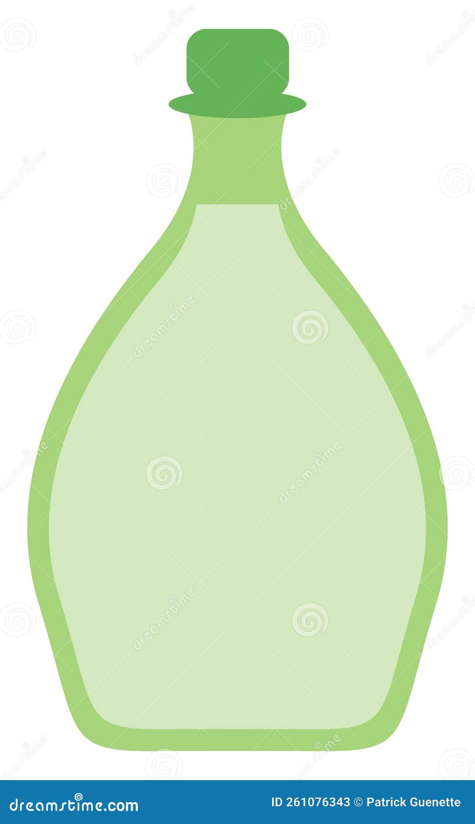 Big water bottle, icon stock vector. Illustration of vector - 261076343