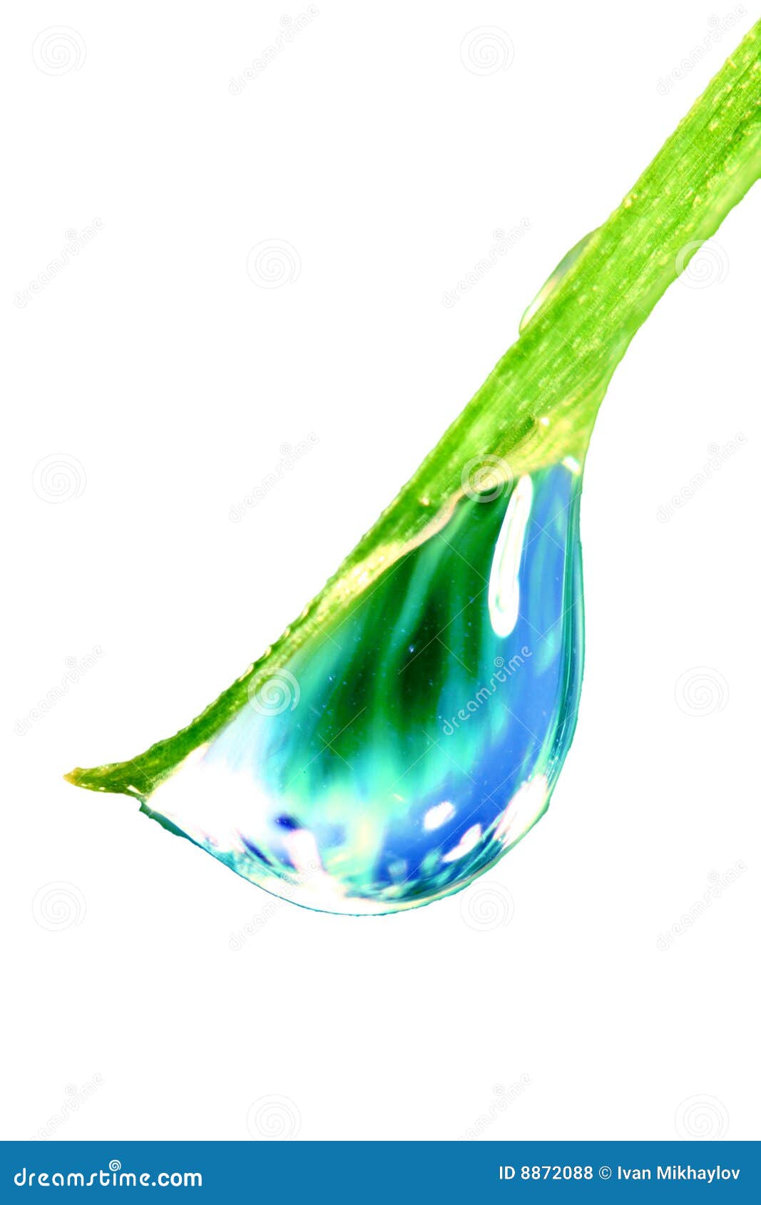 Big water drop isolated stock photo. Image of color, beautiful - 8872088