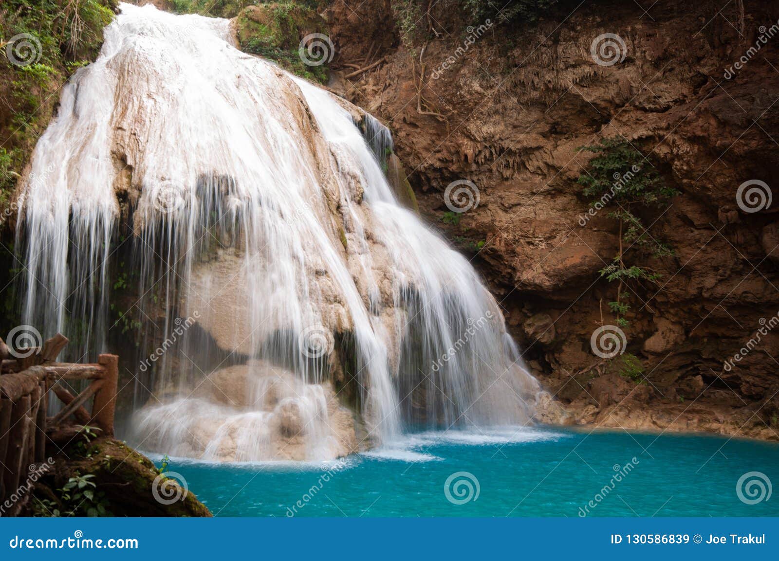 Big Waterfall and Blue Water Stock Image - Image of thai, white: 130586839