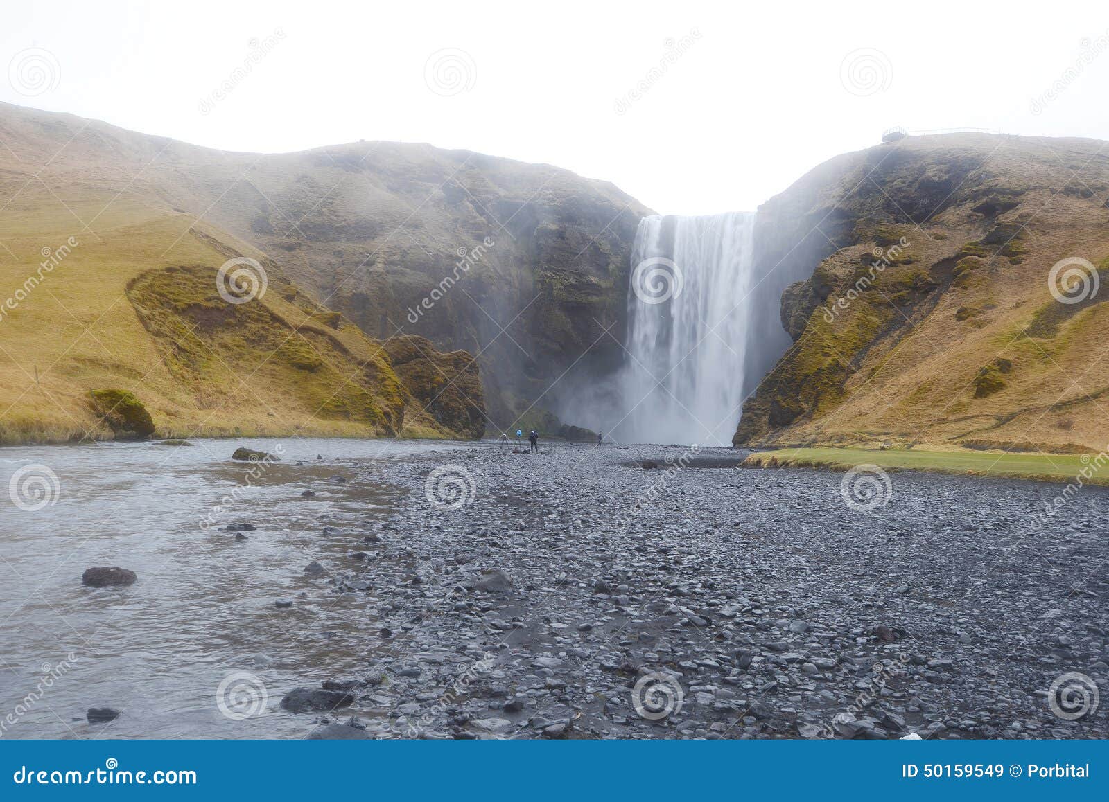 Big waterfall stock image. Image of travel, river, water - 50159549