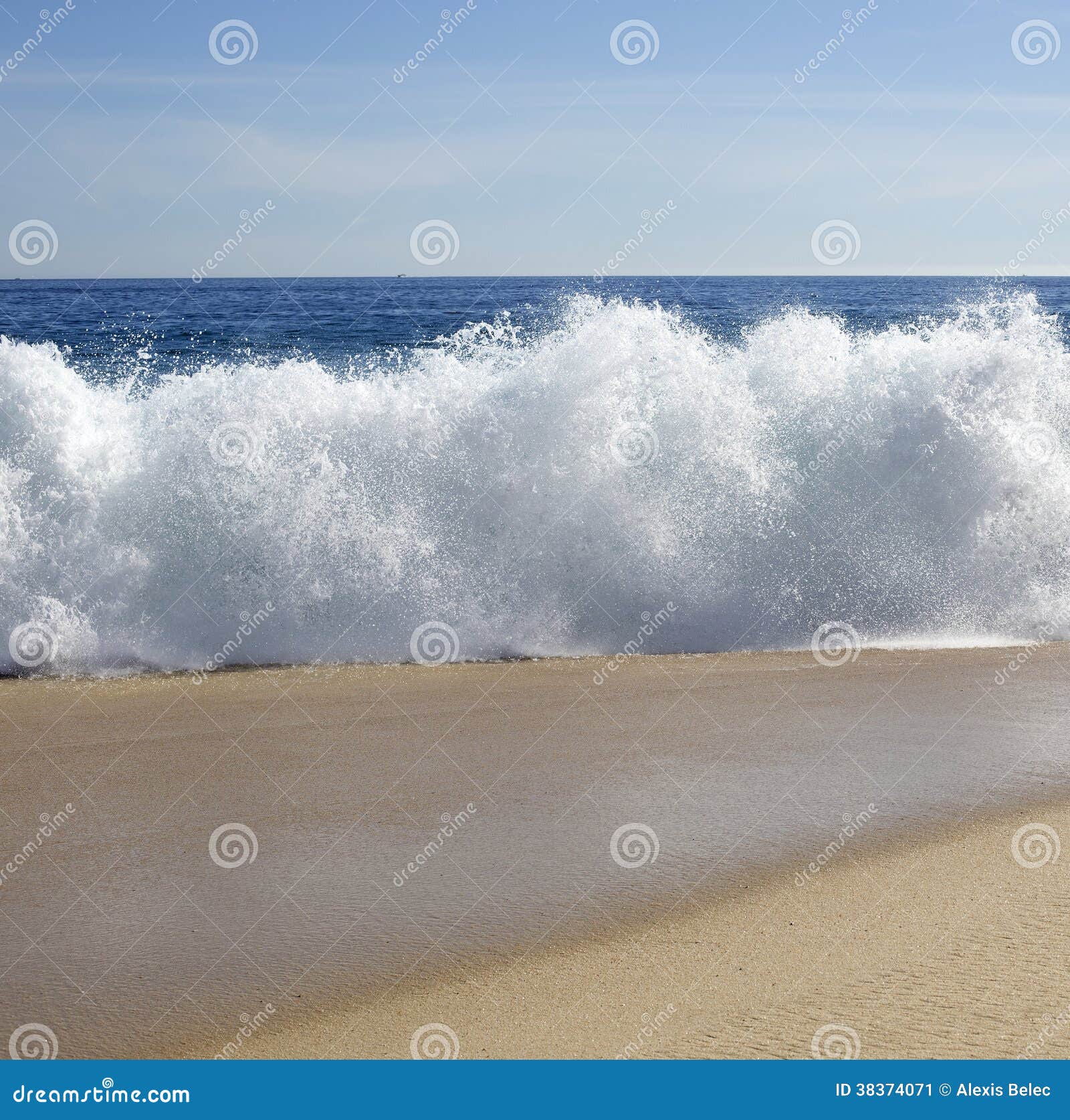 Big wave stock image. Image of ocean, water, beauty, sand - 38374071