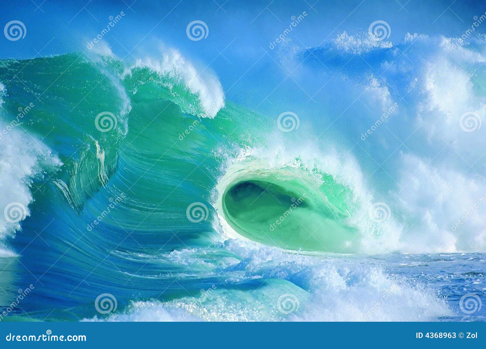 Big wave stock image. Image of beauty, climate, ocean - 4368963