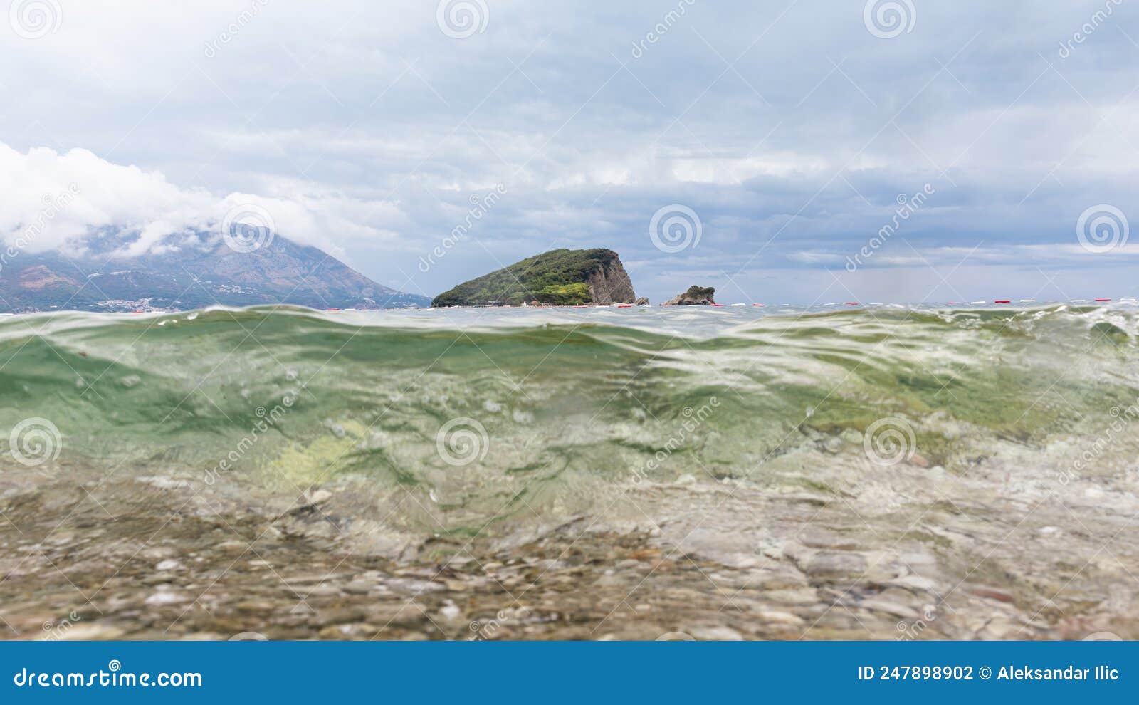 Big Wave Approaching Shore at Sea Stock Photo - Image of blue, saint ...