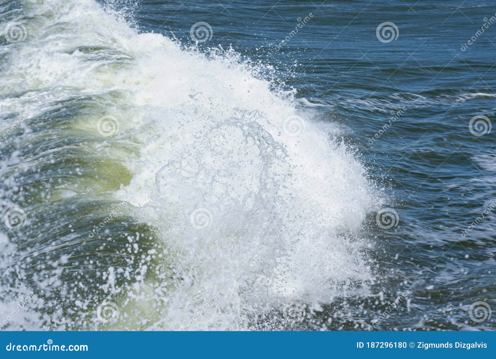 A Big Wave on the Baltic Sea Coast during a Storm Stock Photo - Image ...