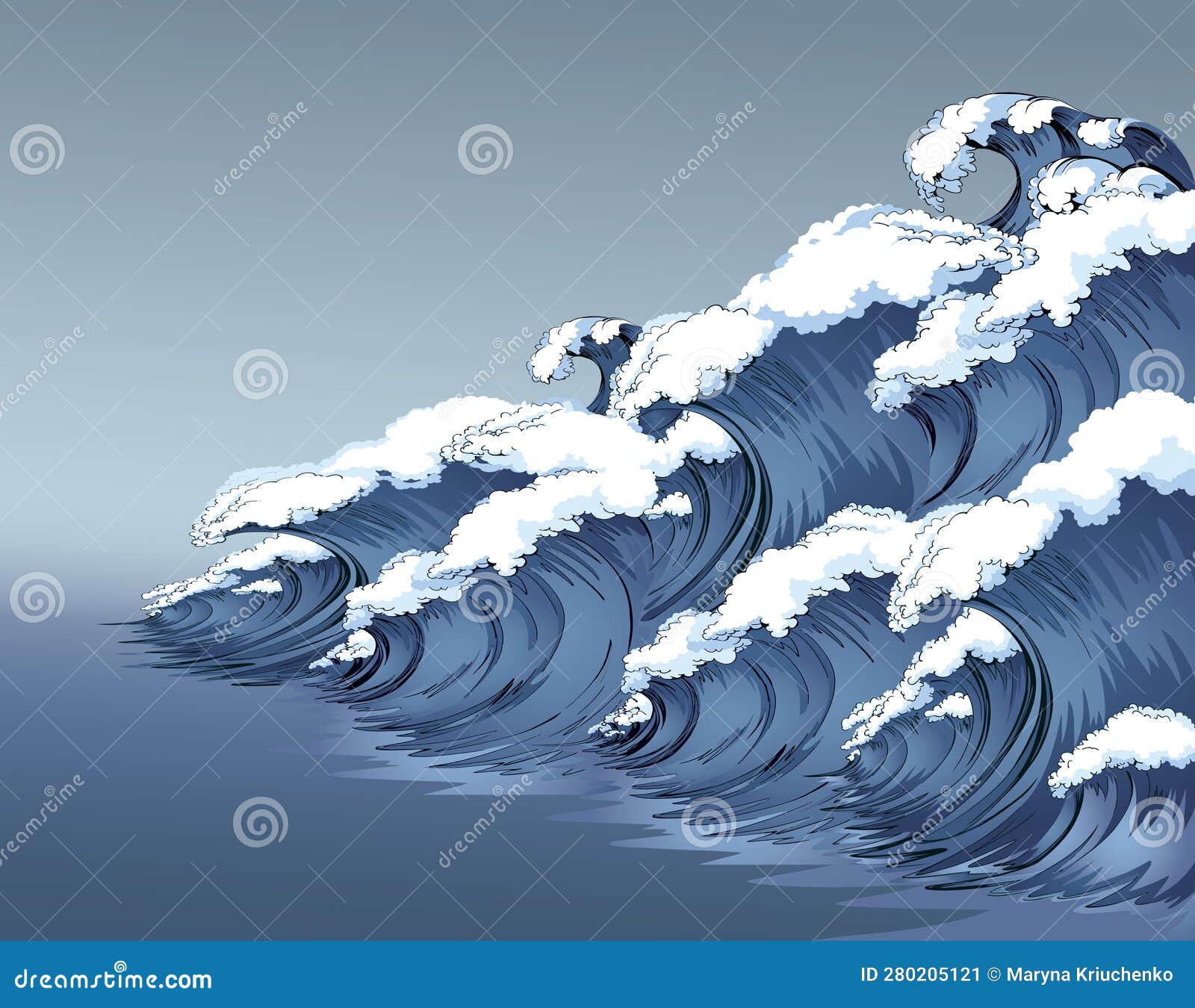 How To Draw A Tsunami
