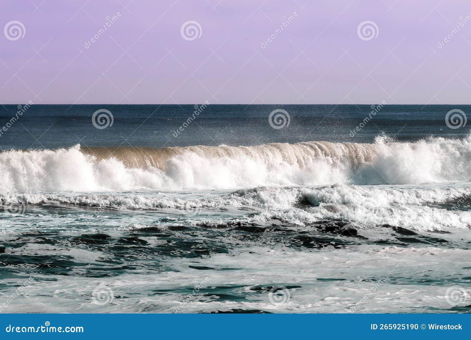 Big Waves Splashing and Hitting the Shore Stock Photo - Image of splash ...