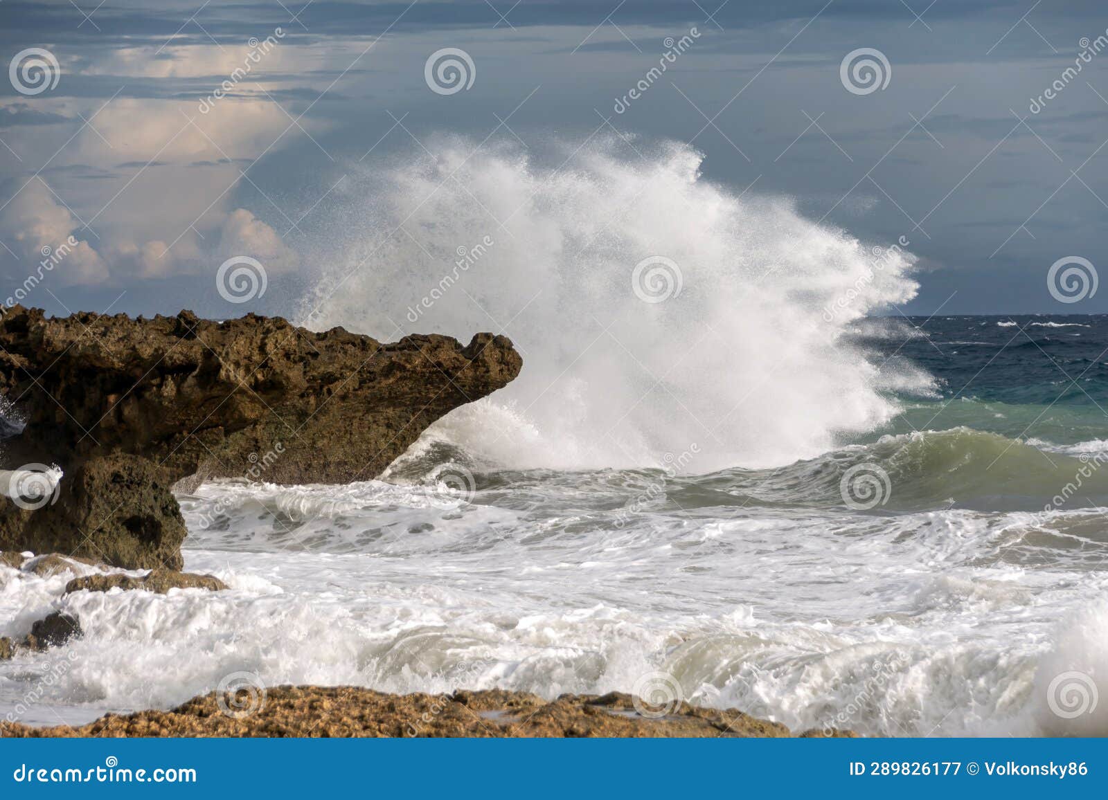 Big Waves during a Storm in the Ocean Stock Image - Image of weather ...