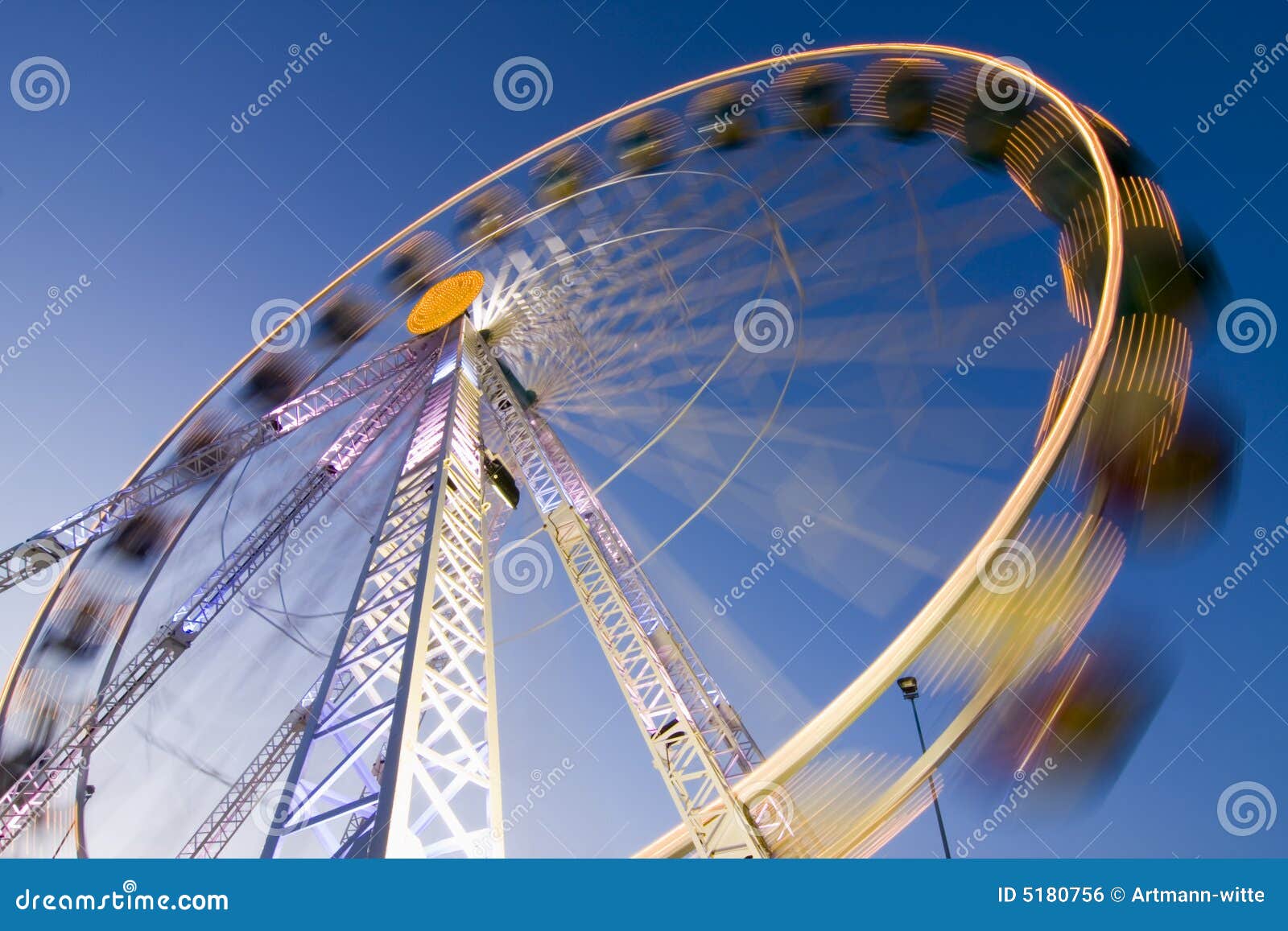 Big wheel on a fun fair stock photo. Image of carnival - 5180756