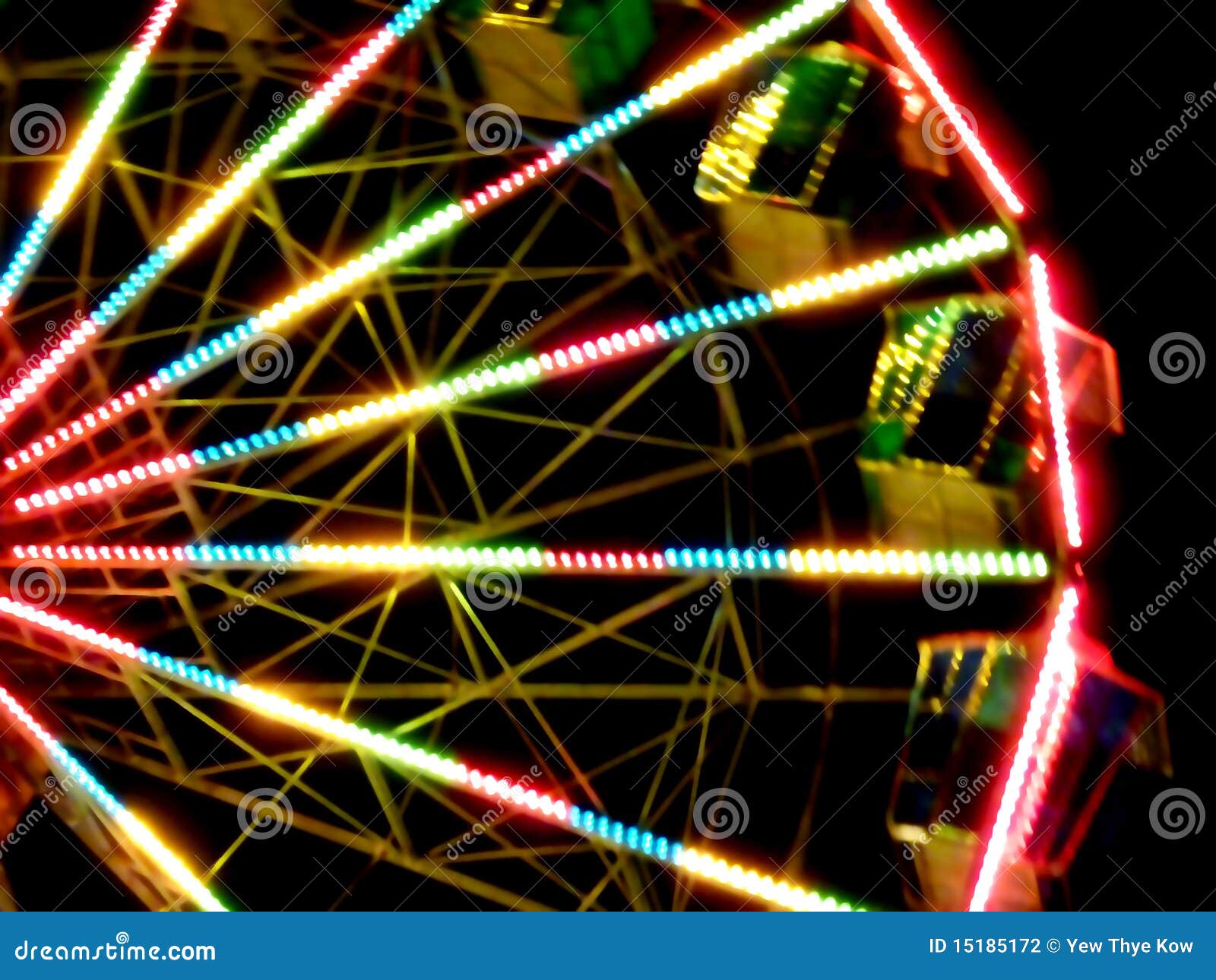 Big Wheel on a Fun Fair in Specia Effectl Stock Photo - Image of euro ...