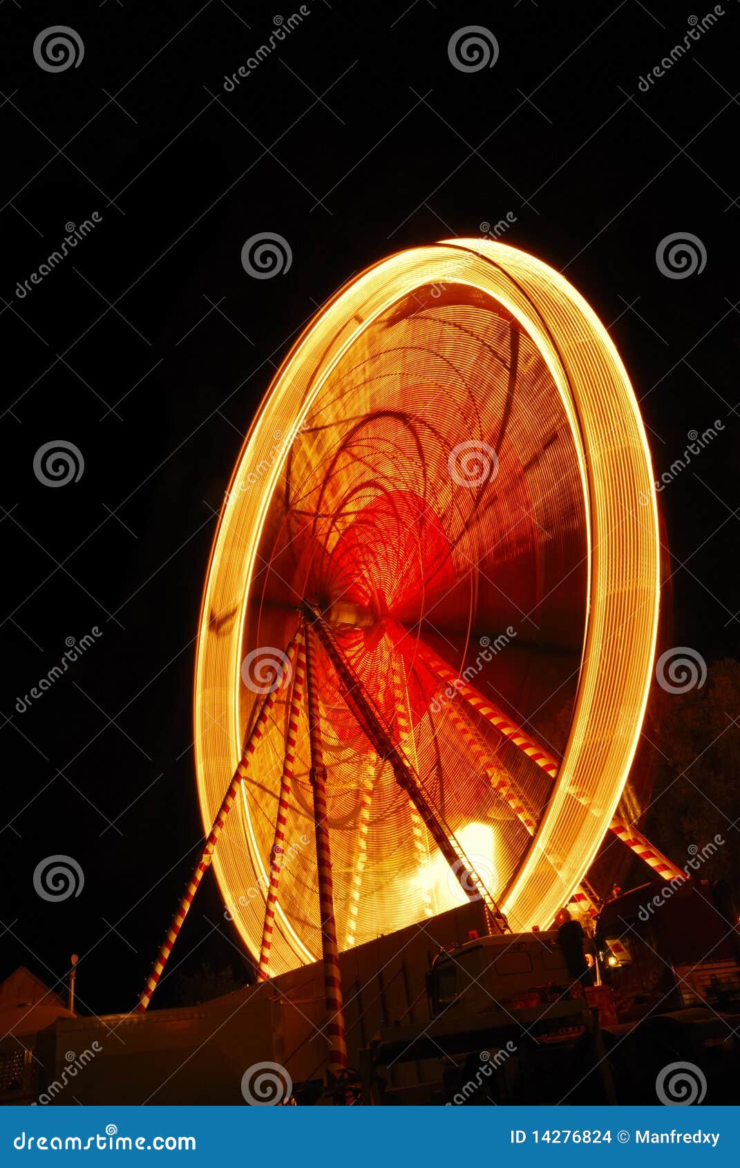 Big wheel at night stock photo. Image of large, dark - 14276824