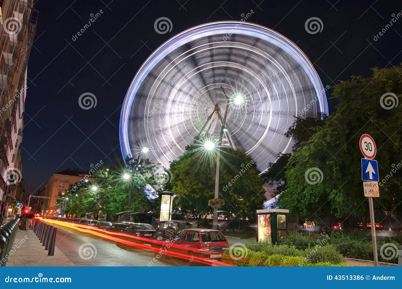 Big wheel spinning stock photo. Image of tourism, view - 43513386