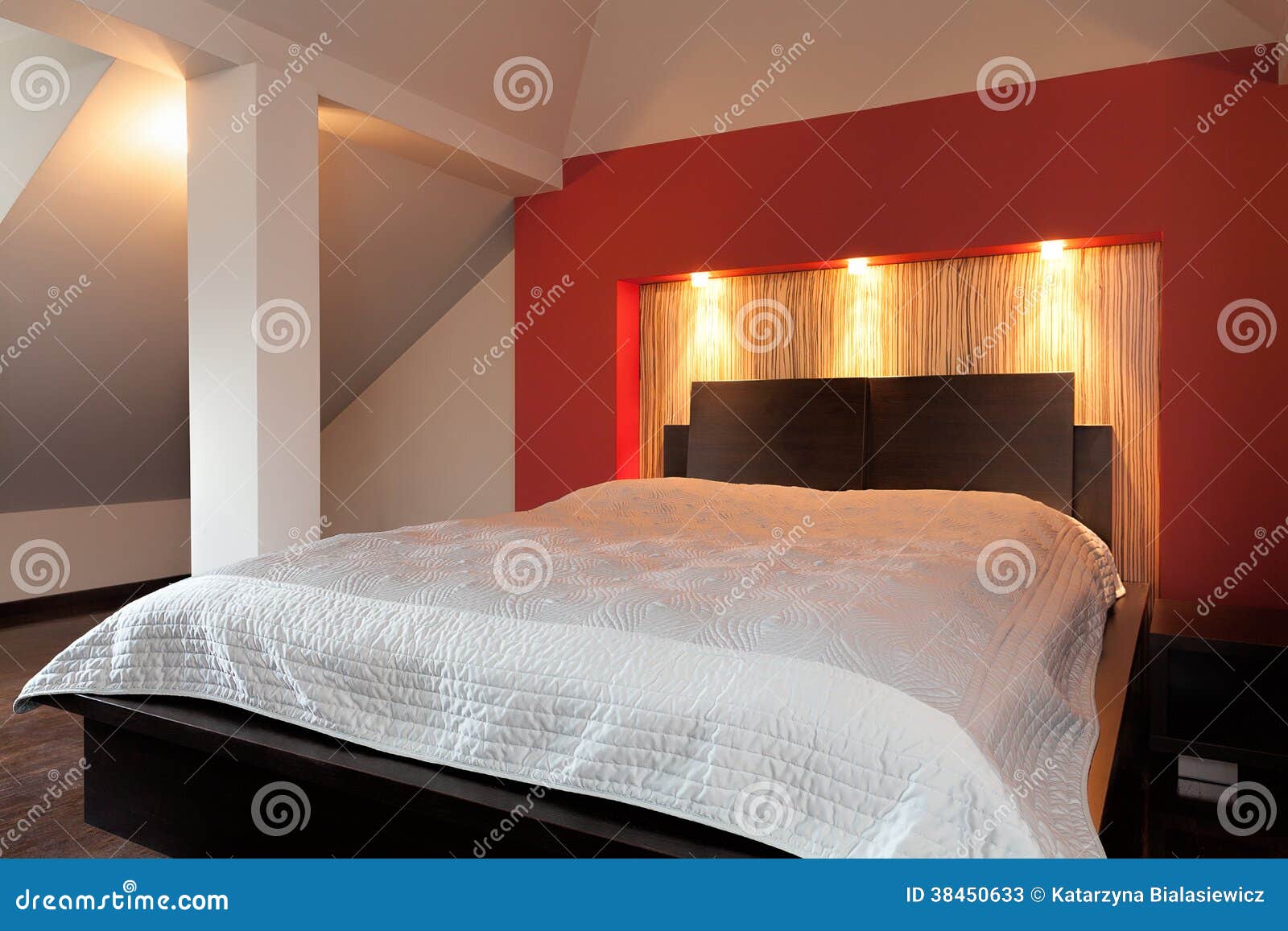 Big white bed stock image. Image of architecture, luxury - 38450633
