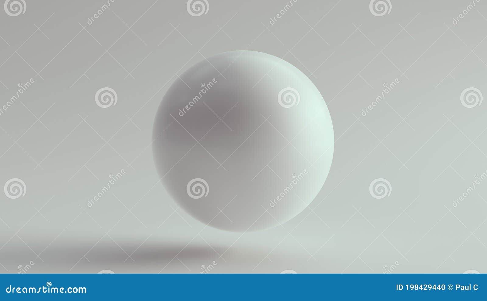 Big White 3d Sphere stock illustration. Illustration of shadow - 198429440