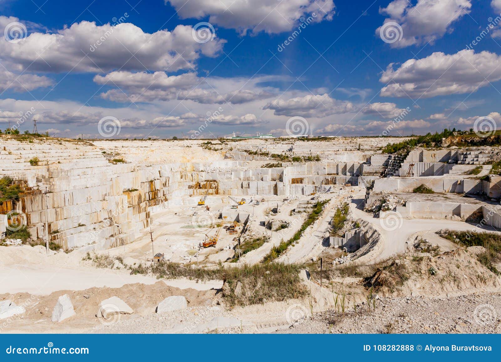 A Big White Marble Quarry, Mining Quarry Stock Photo - Image of cobbles ...