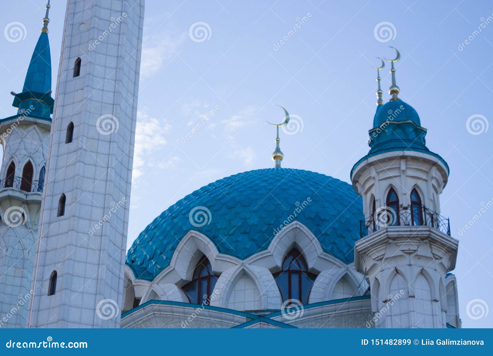 Big white mosque stock image. Image of muslim, historical - 151482899
