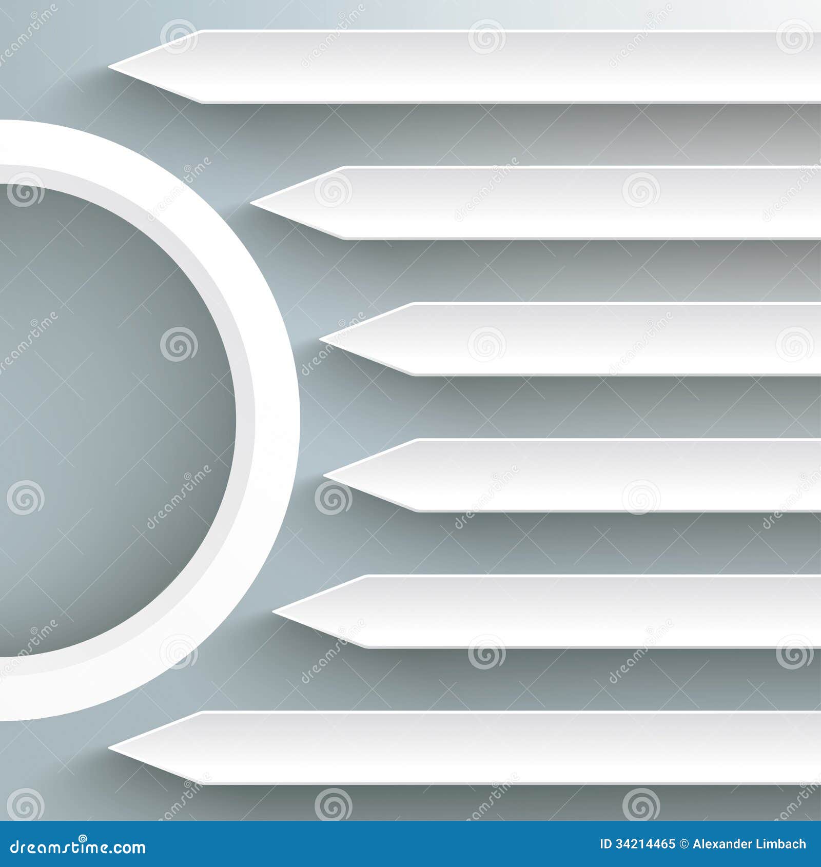 Ring Of Arrows Infographic. Chart Template For Presentation 7 Op ...