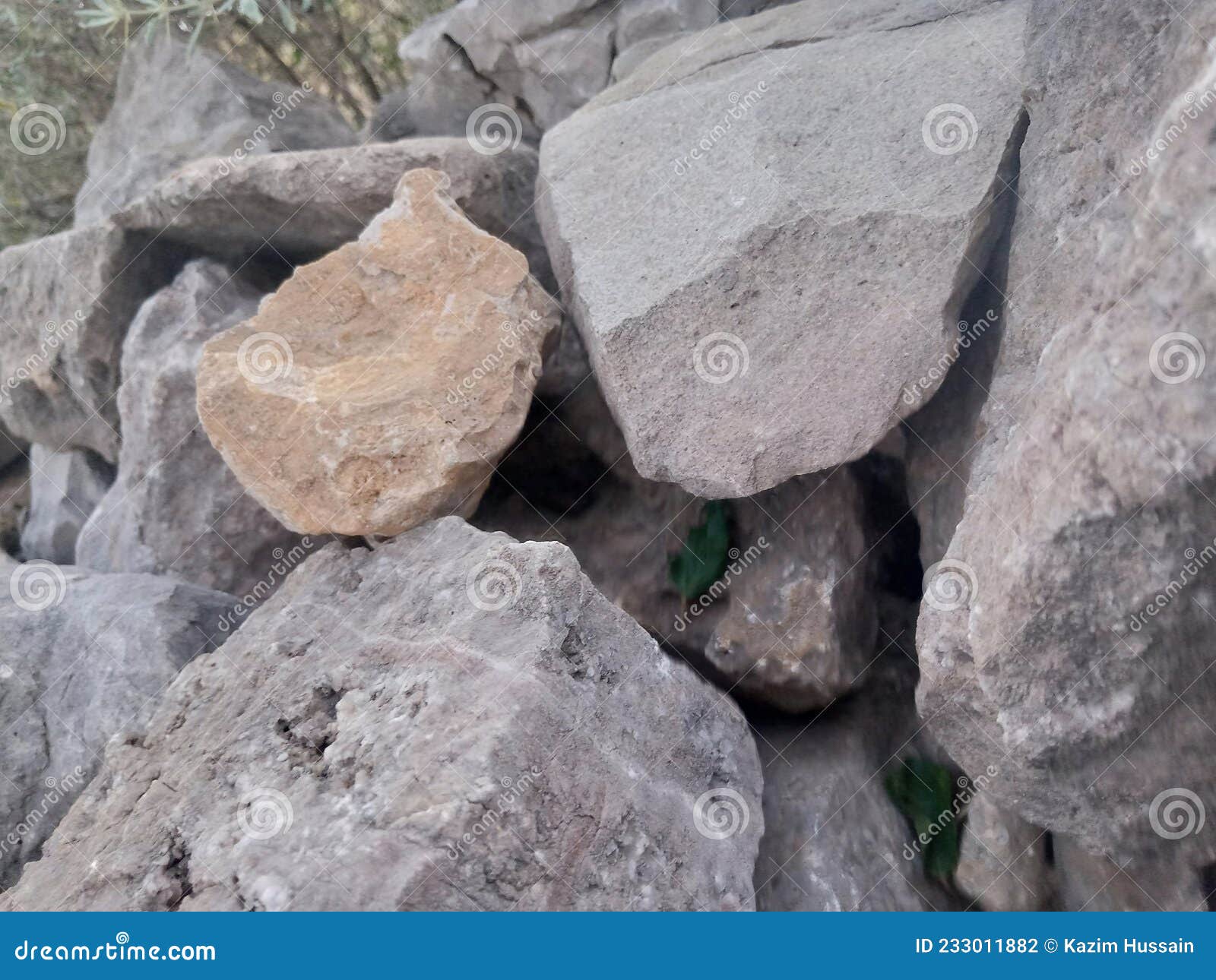 Big White Stone Walls in Village Stock Photo - Image of whitestone ...