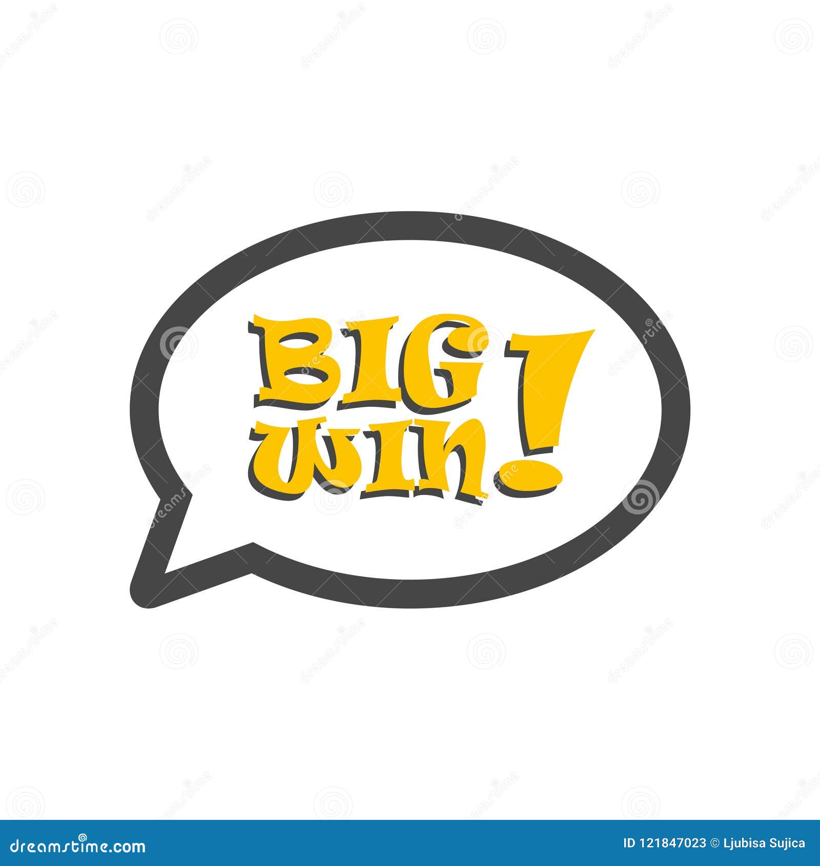 Big Win Message, Big Win Sign Stock Vector - Illustration of background ...
