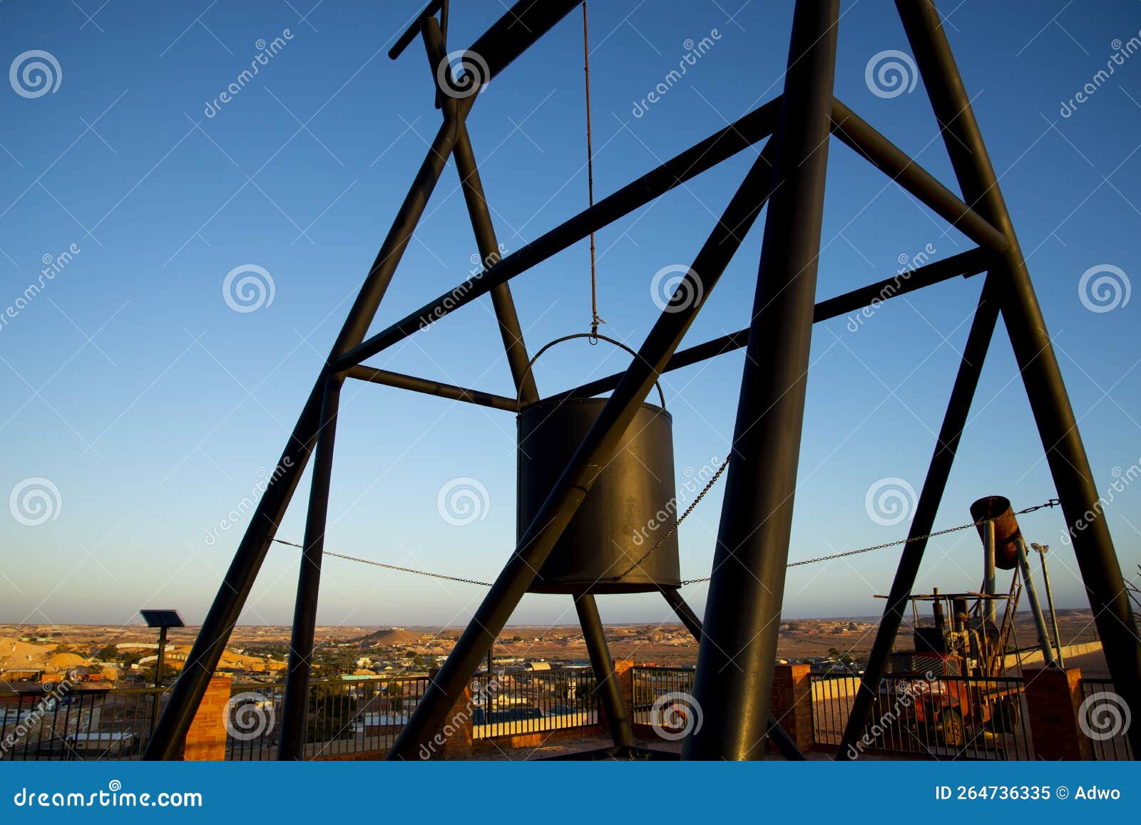 The Big Winch stock image. Image of coober, stone, equipment - 264736335