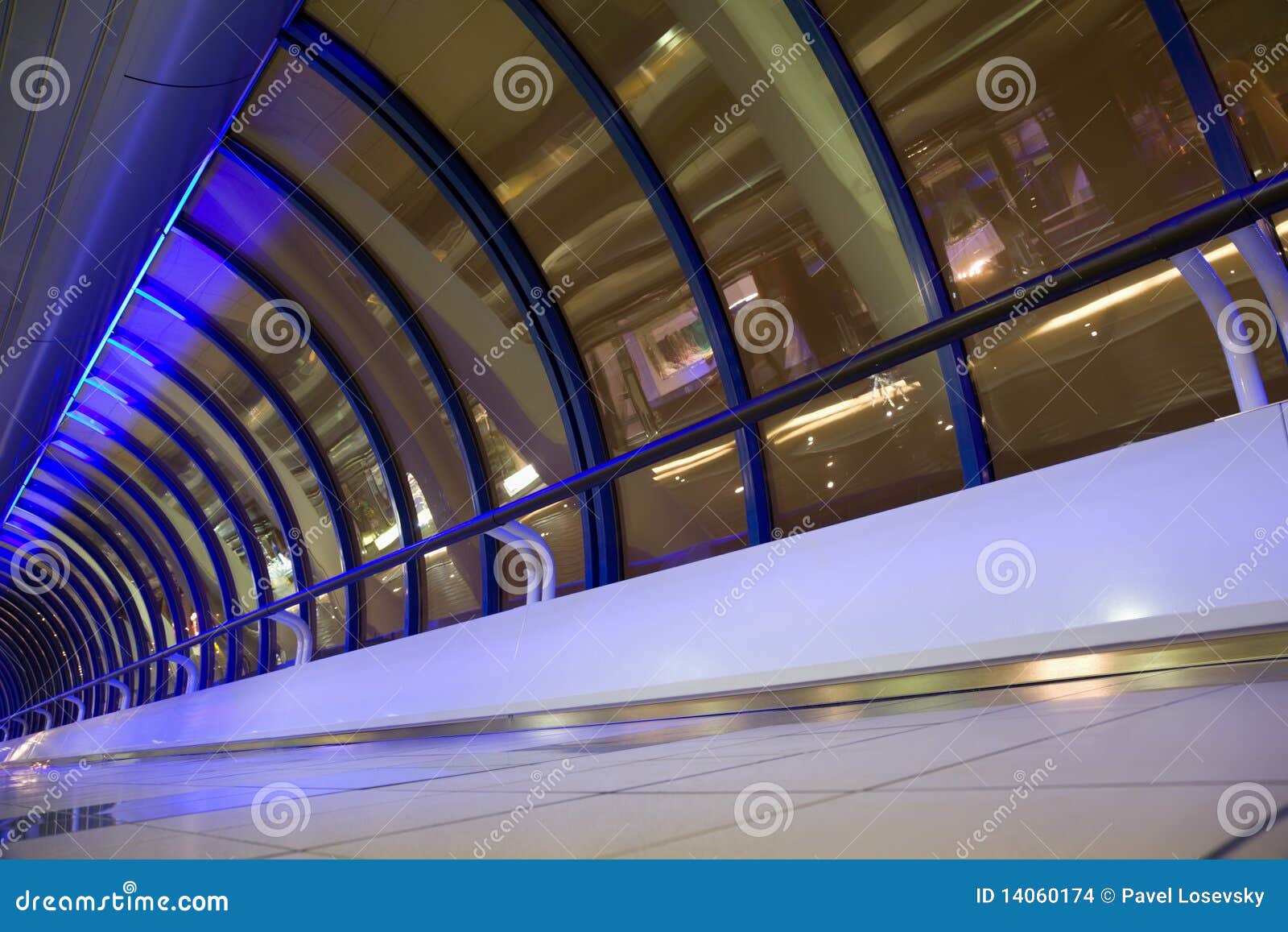 Big Windows in Corridor in Modern Building Stock Photo - Image of ...