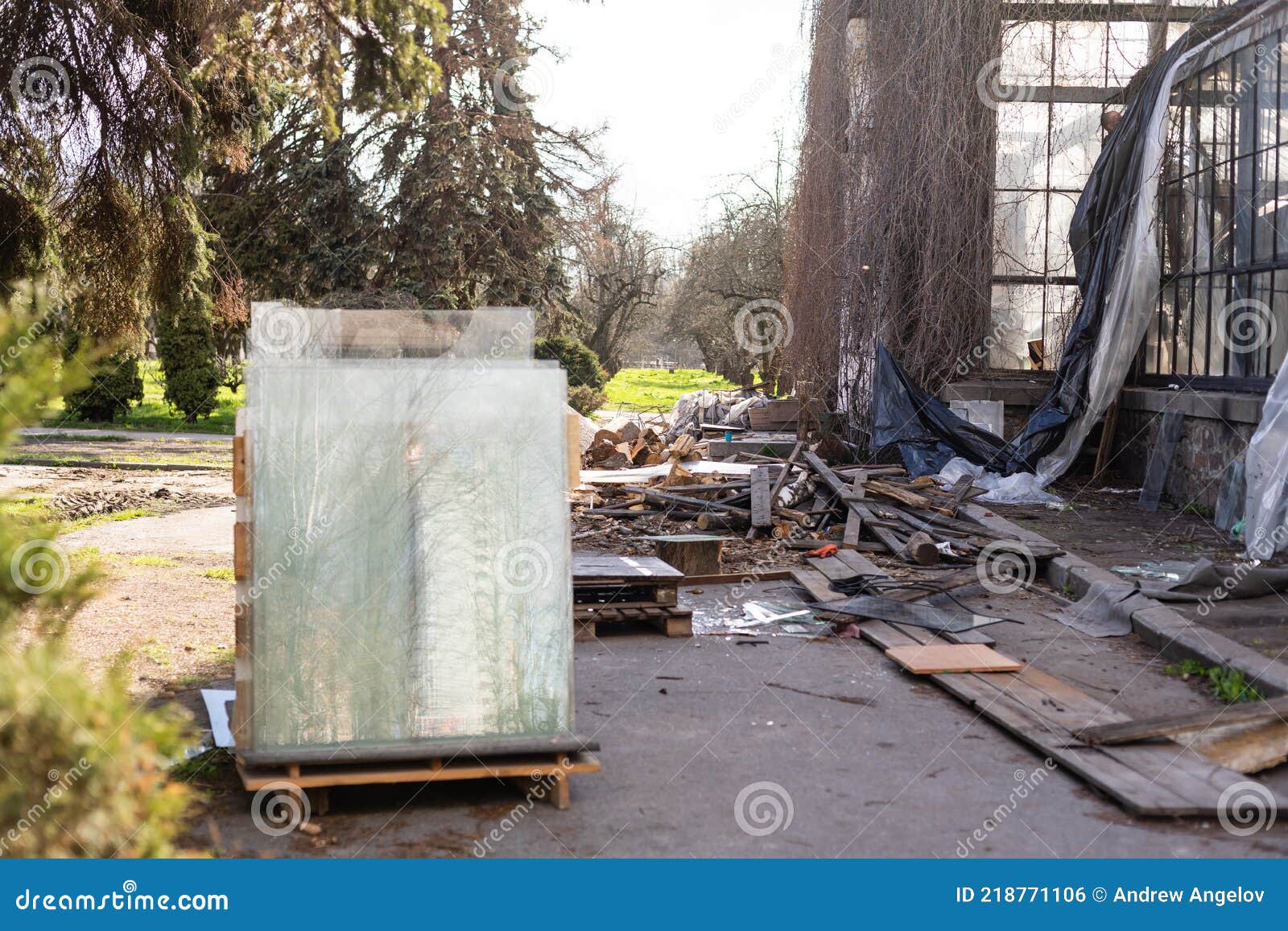 Big Windows in the Workshop Hall Factory. Stock Photo - Image of ...