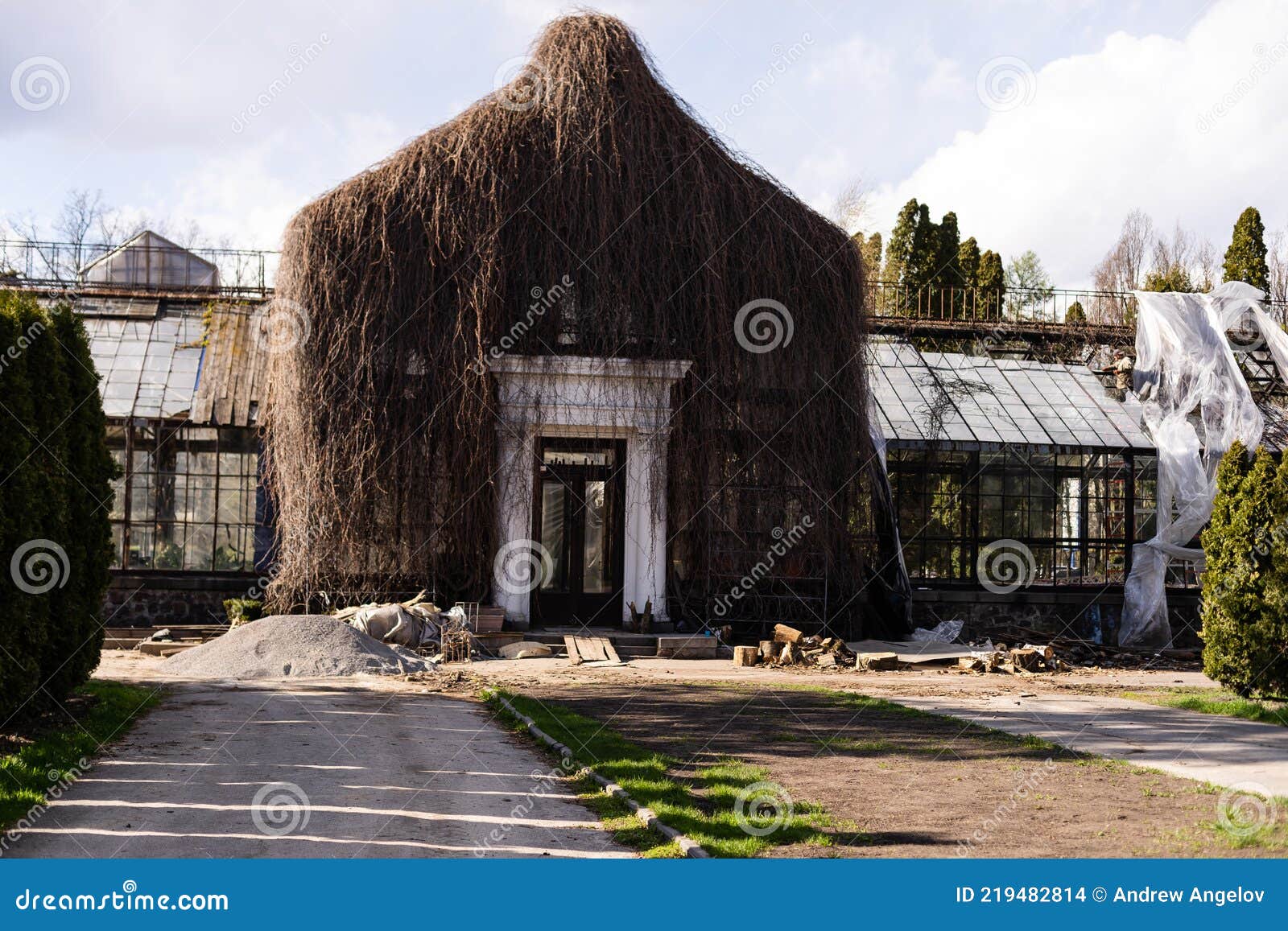 Big Windows in the Workshop Hall Factory. Stock Photo - Image of ...