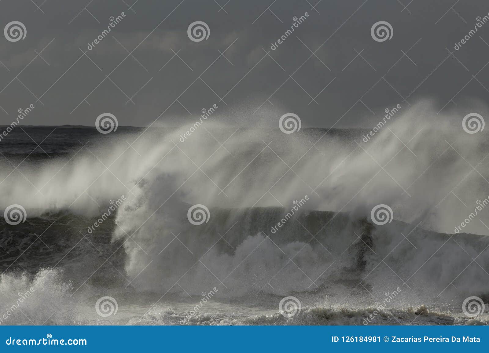 Big windy breaking waves stock image. Image of outdoor - 126184981