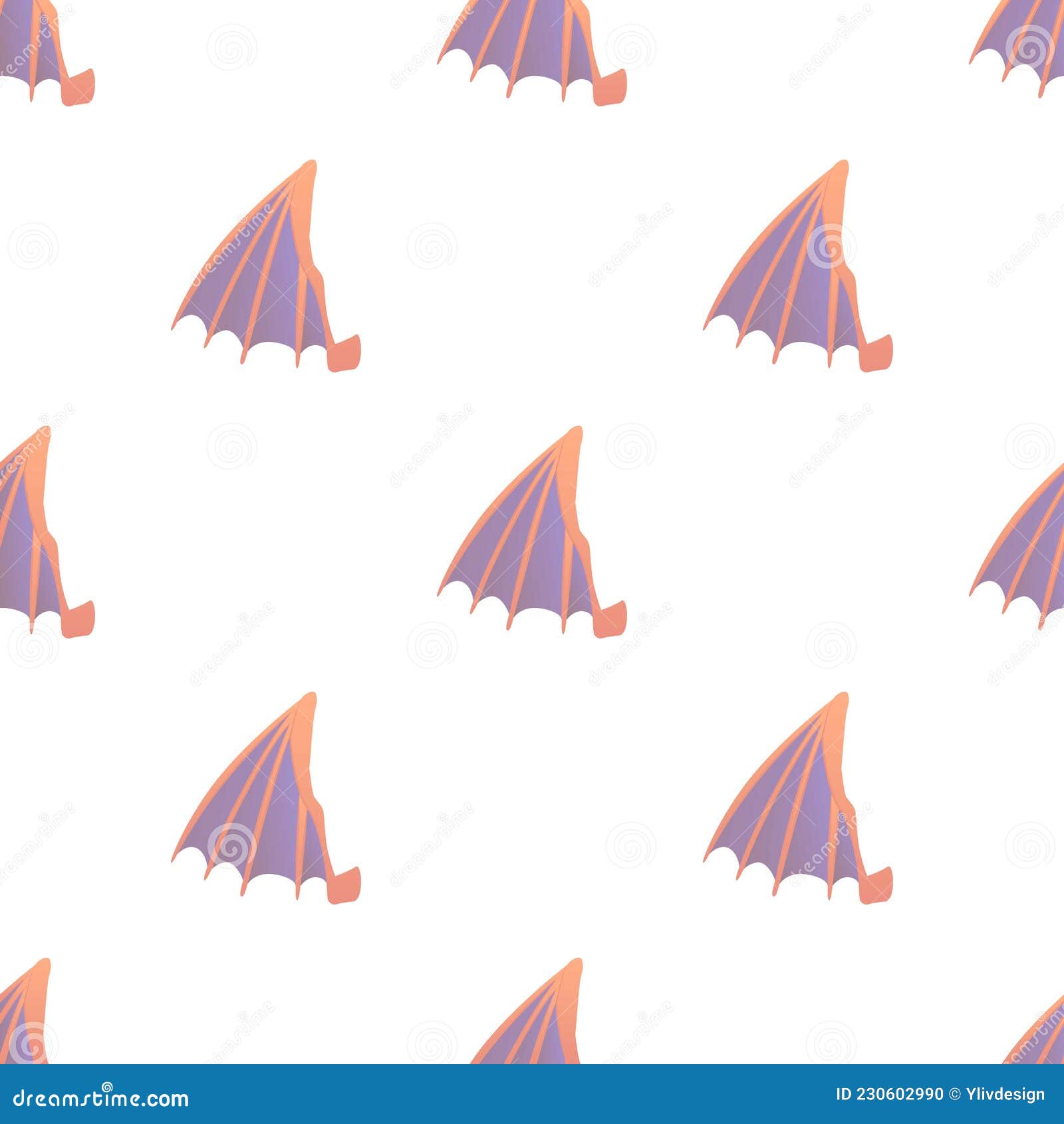 Big Wing Pattern Seamless Vector Stock Vector - Illustration of ...