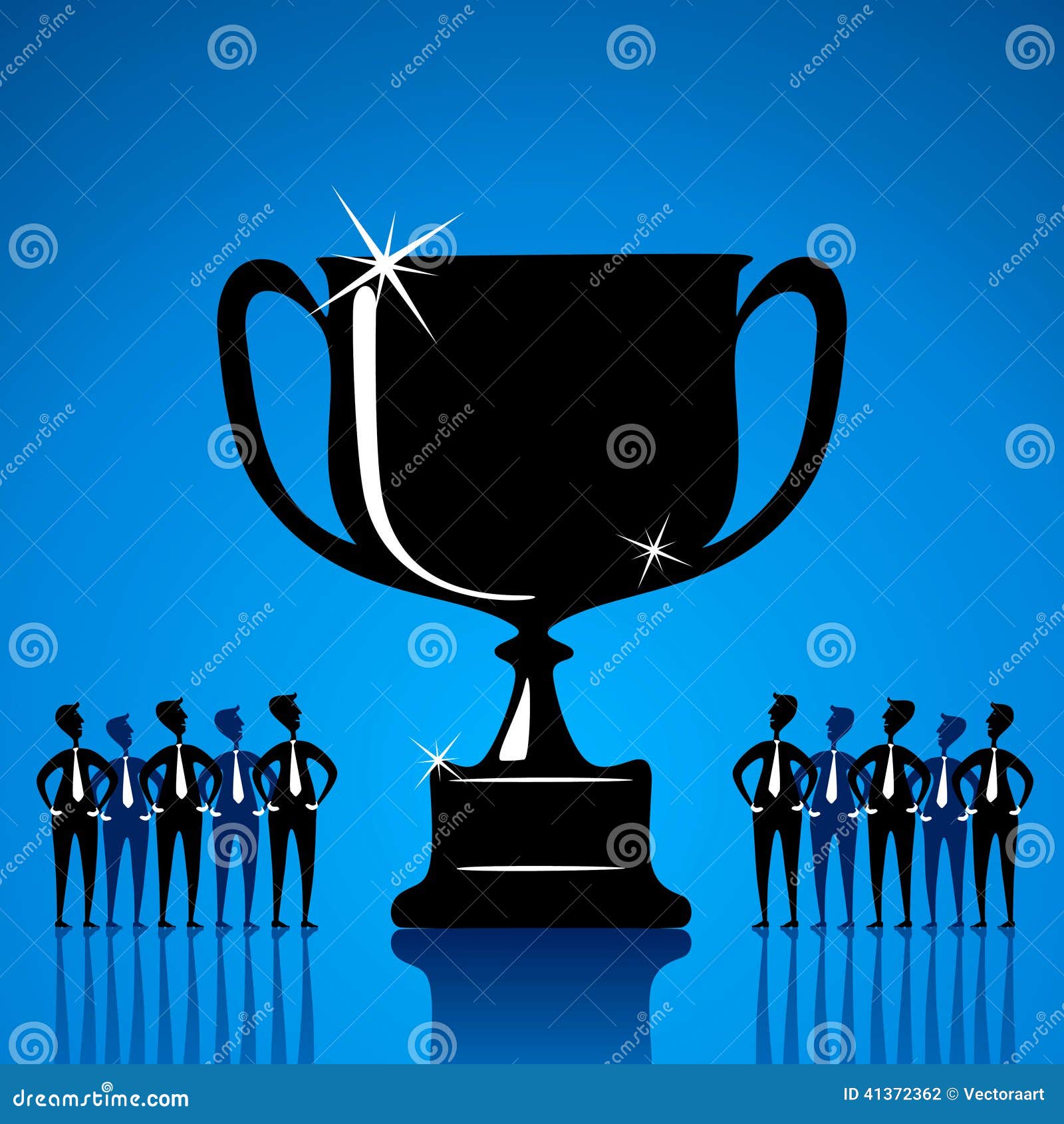 Big winning trophy stock vector. Illustration of professional - 41372362