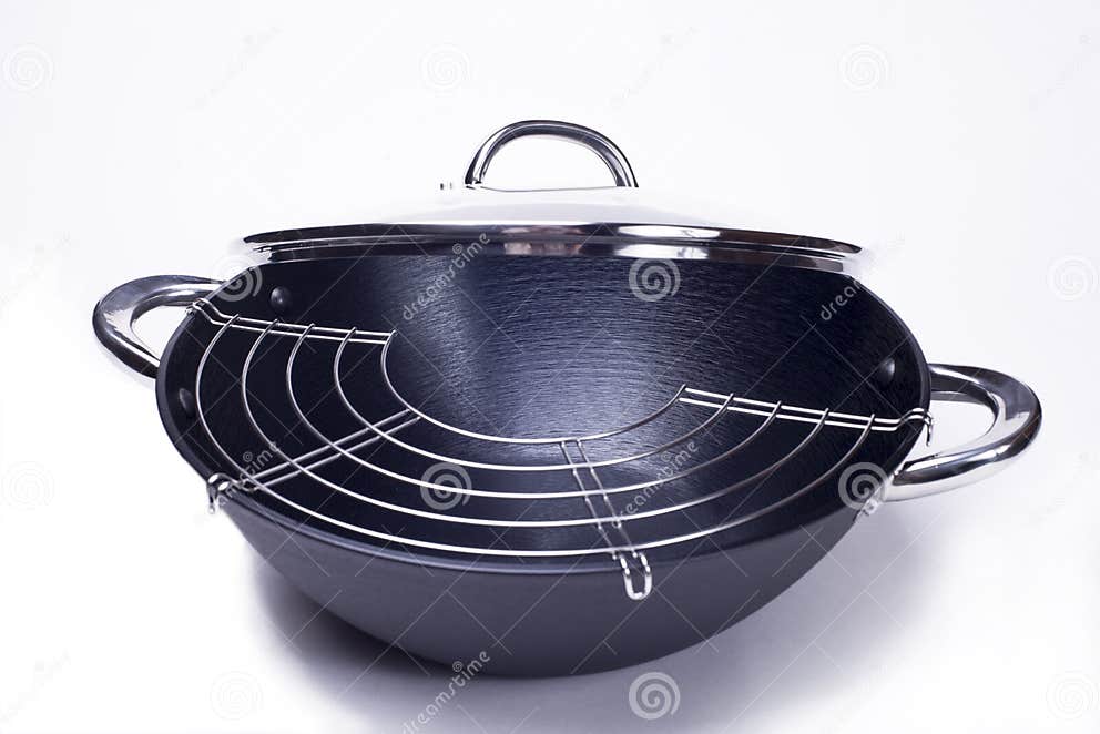 Big wok stock image. Image of chinese, japanese, implements - 34793549