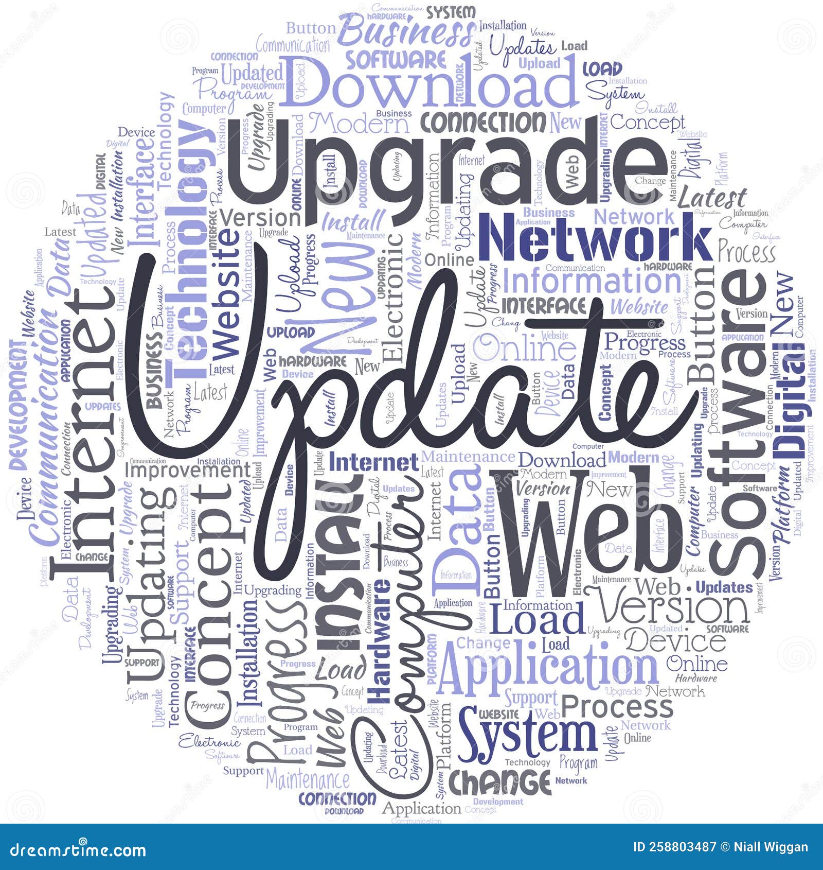 Big Word Cloud in the Shape of Circle with Word Update. Make Something ...