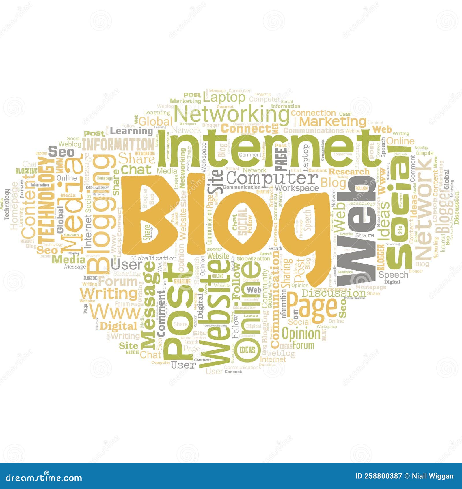 Big Word Cloud in the Shape of UFO with Word Blog. a Regularly Updated ...