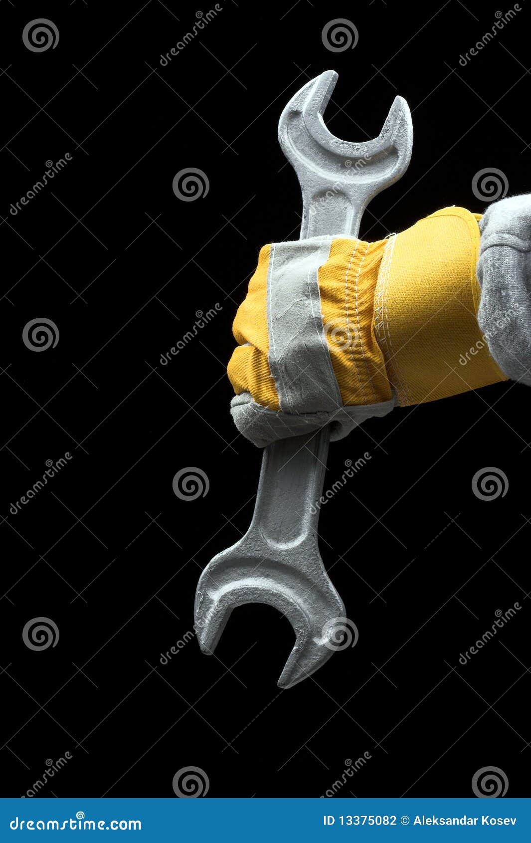 Big wrench stock photo. Image of hand, steel, business - 13375082