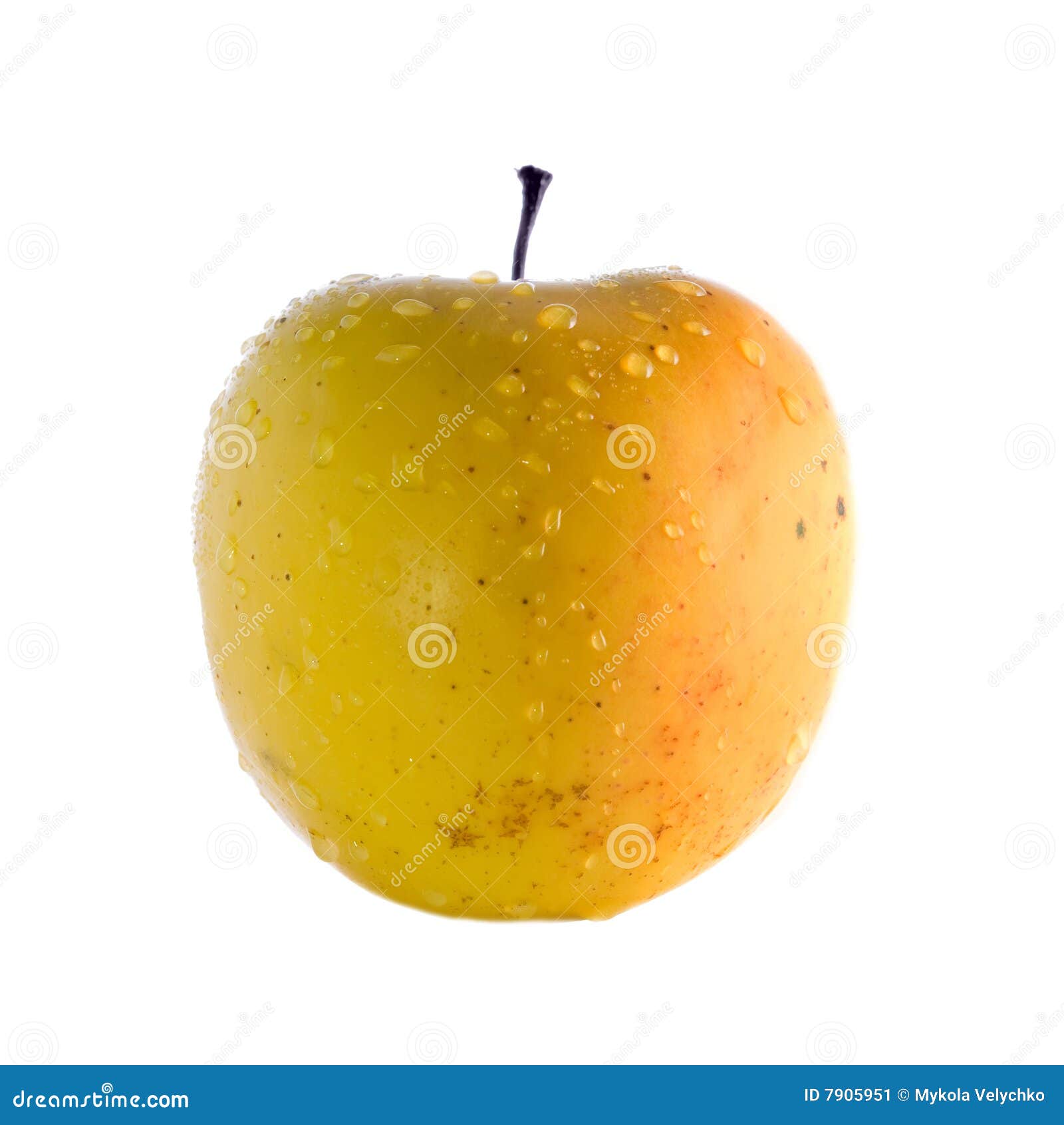 Big yellow apple stock image. Image of sweet, fruit, dessert - 7905951