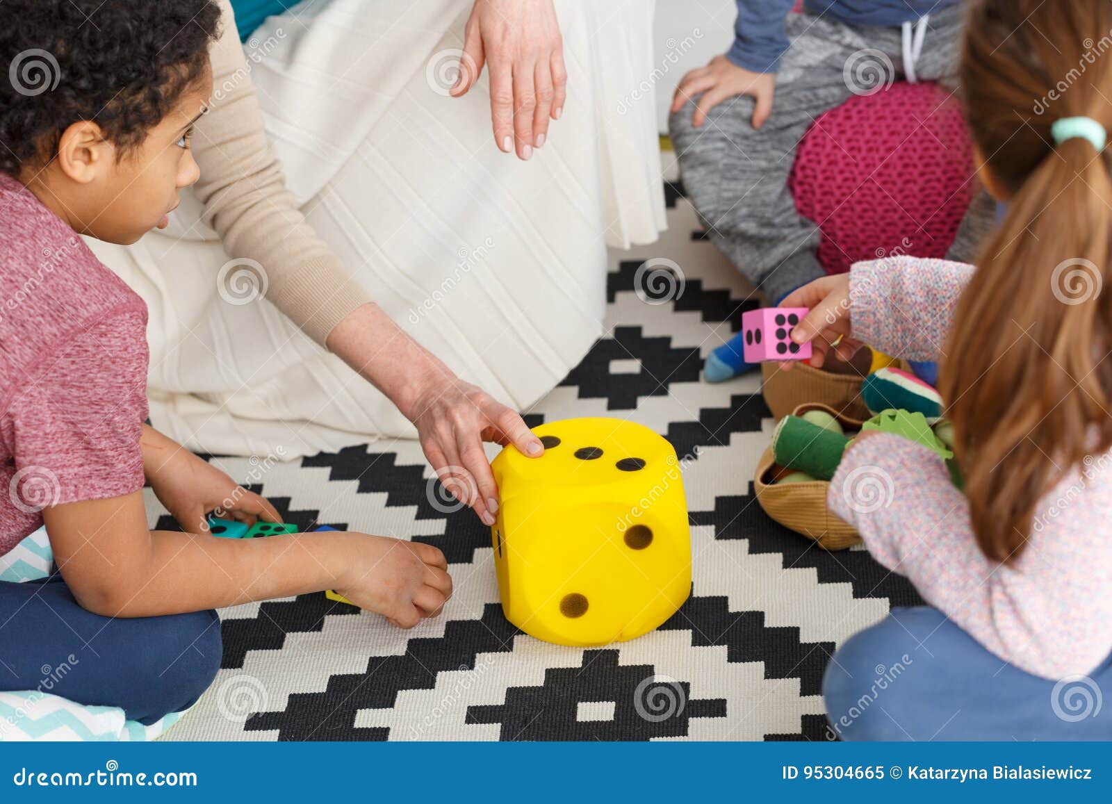 Big yellow dice stock image. Image of childhood, activities - 95304665