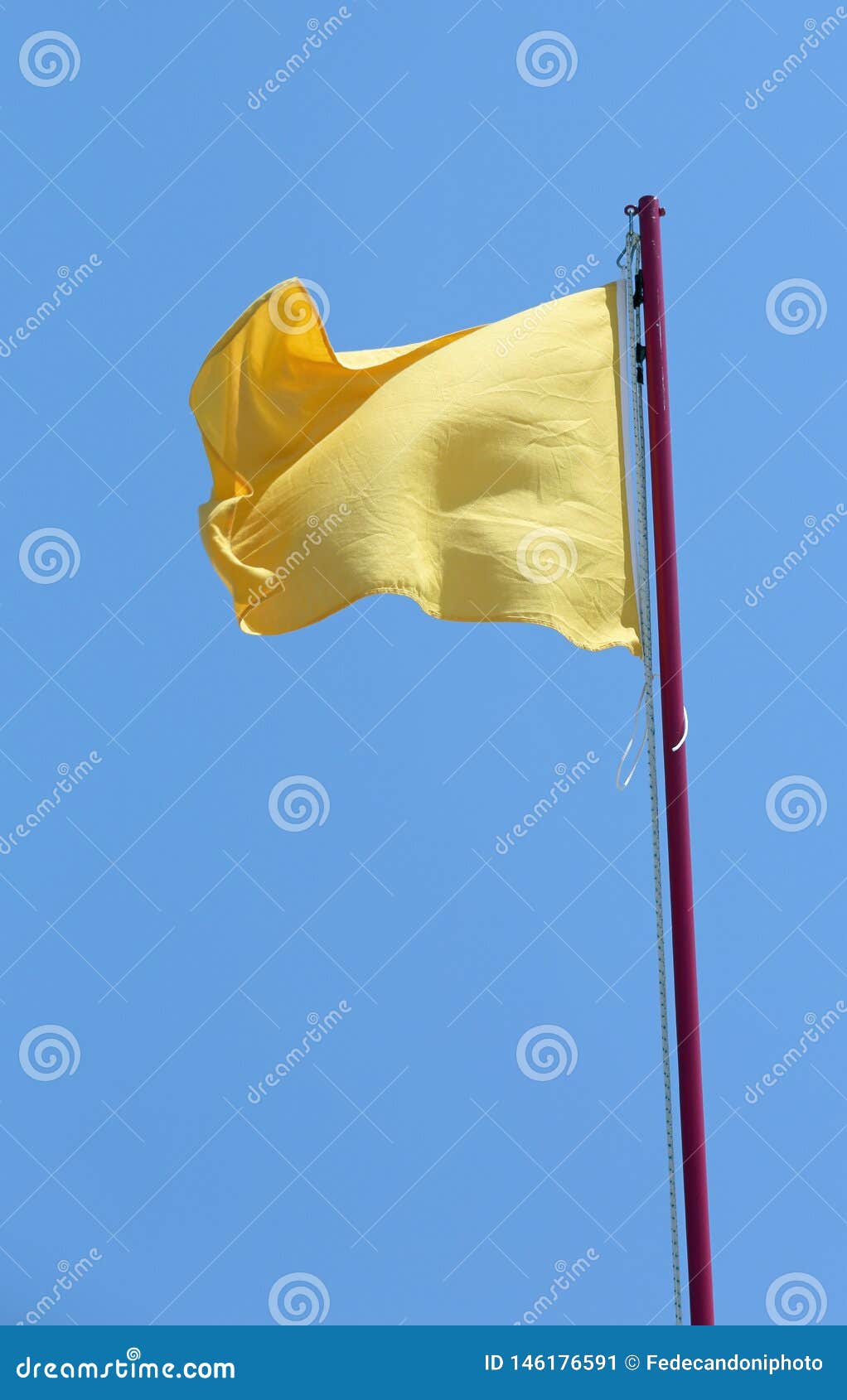 Big yellow flag stock image. Image of yellow, message - 146176591