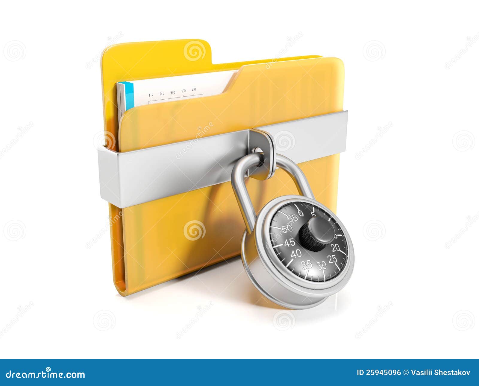 Big yellow folder stock illustration. Illustration of insurance - 25945096