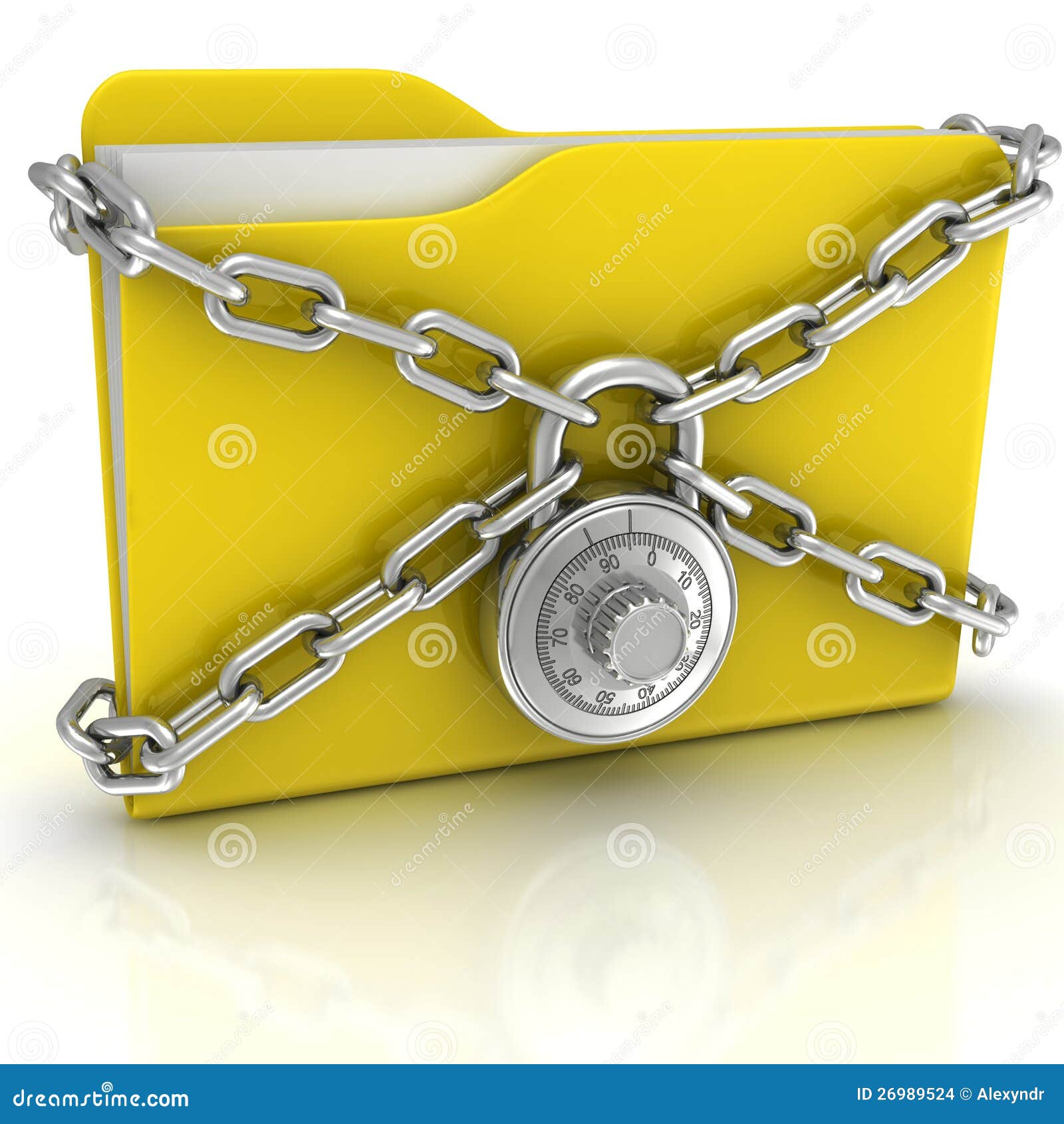 Big Yellow Folder Combination Lock Stock Illustrations – 2 Big Yellow ...