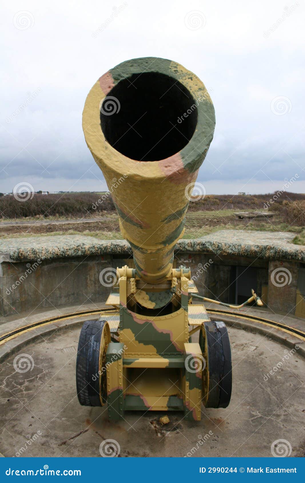 Big Yellow Gun stock photo. Image of barrel, world, turret - 2990244
