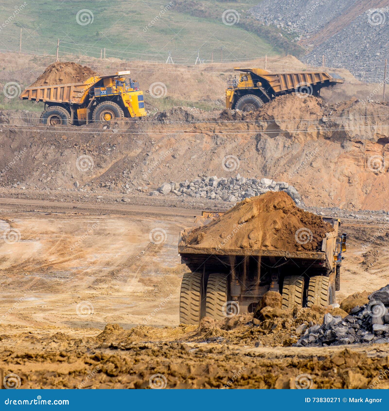 Big yellow mining truck editorial photo. Image of exploitation - 73830271