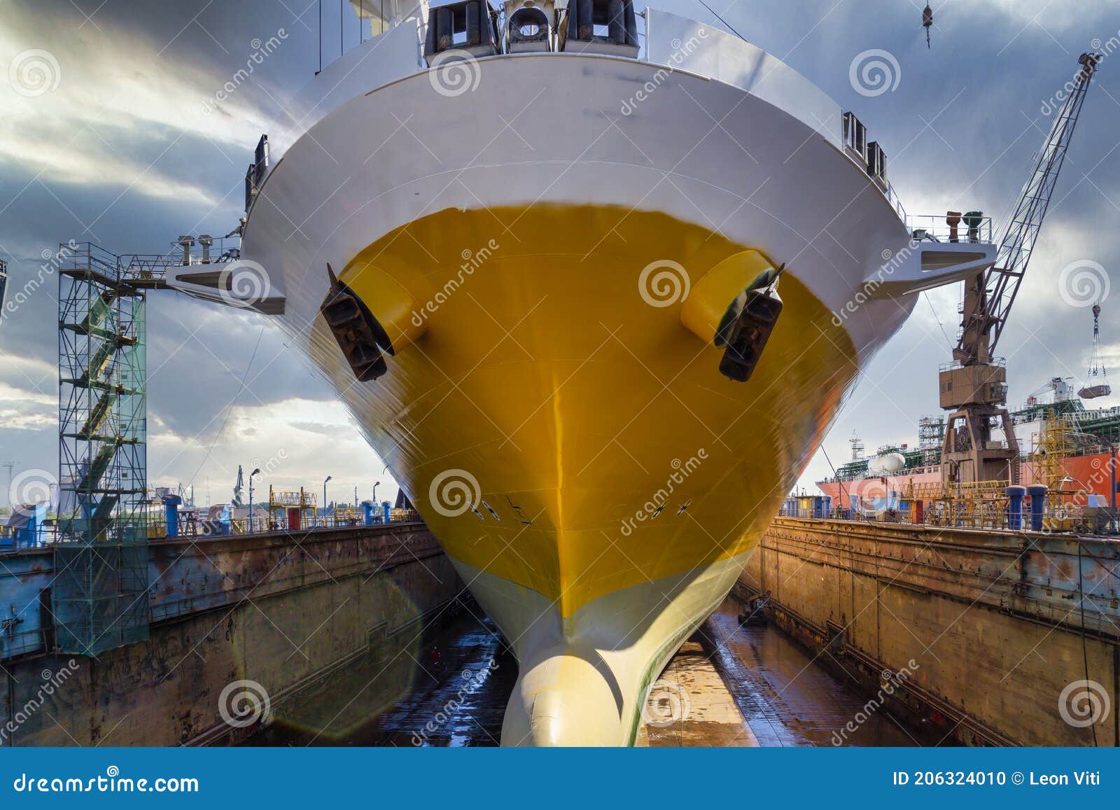Inside A Big Roro Ship During Maintanance Royalty-Free Stock Image ...