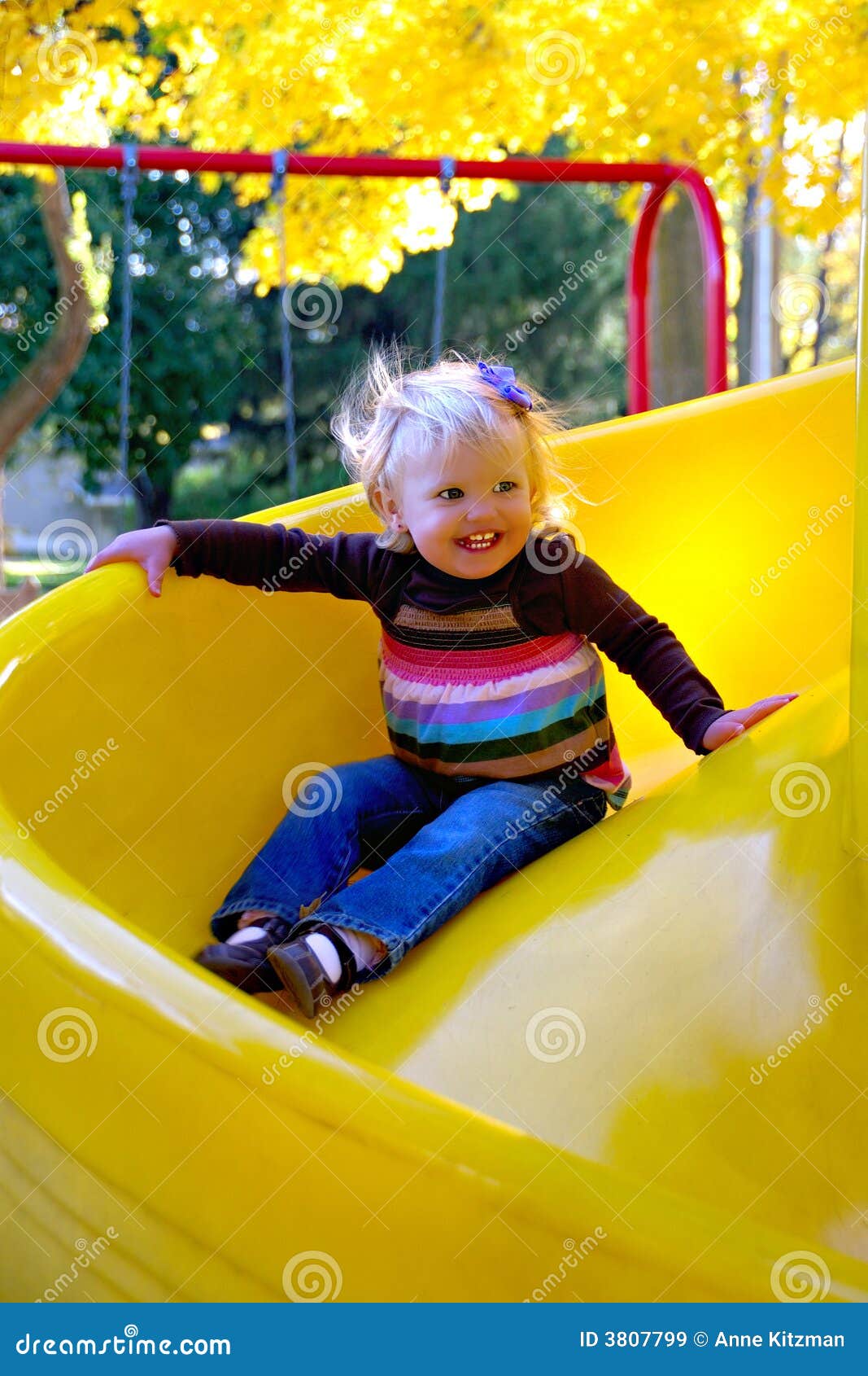 The Big Yellow Slide stock image. Image of cute, shoes - 3807799