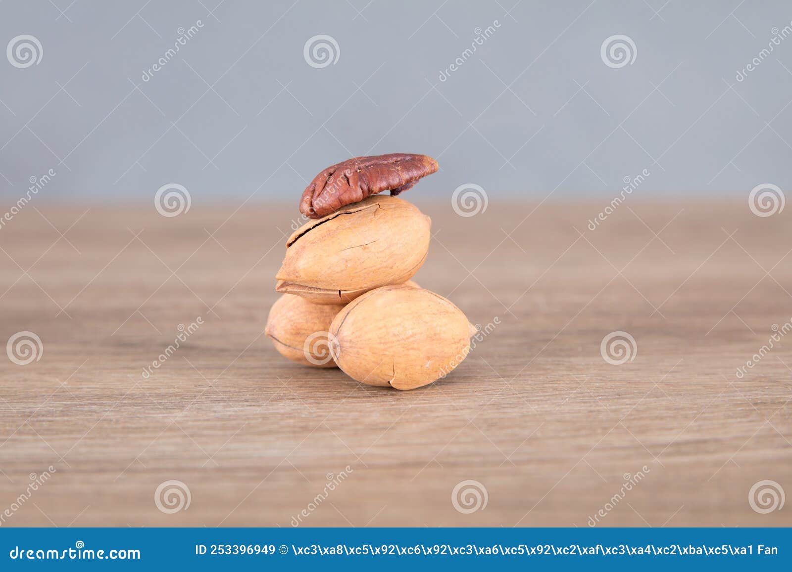 Bigan Fruit is on the Table Stock Image - Image of pecan, spoons: 253396949