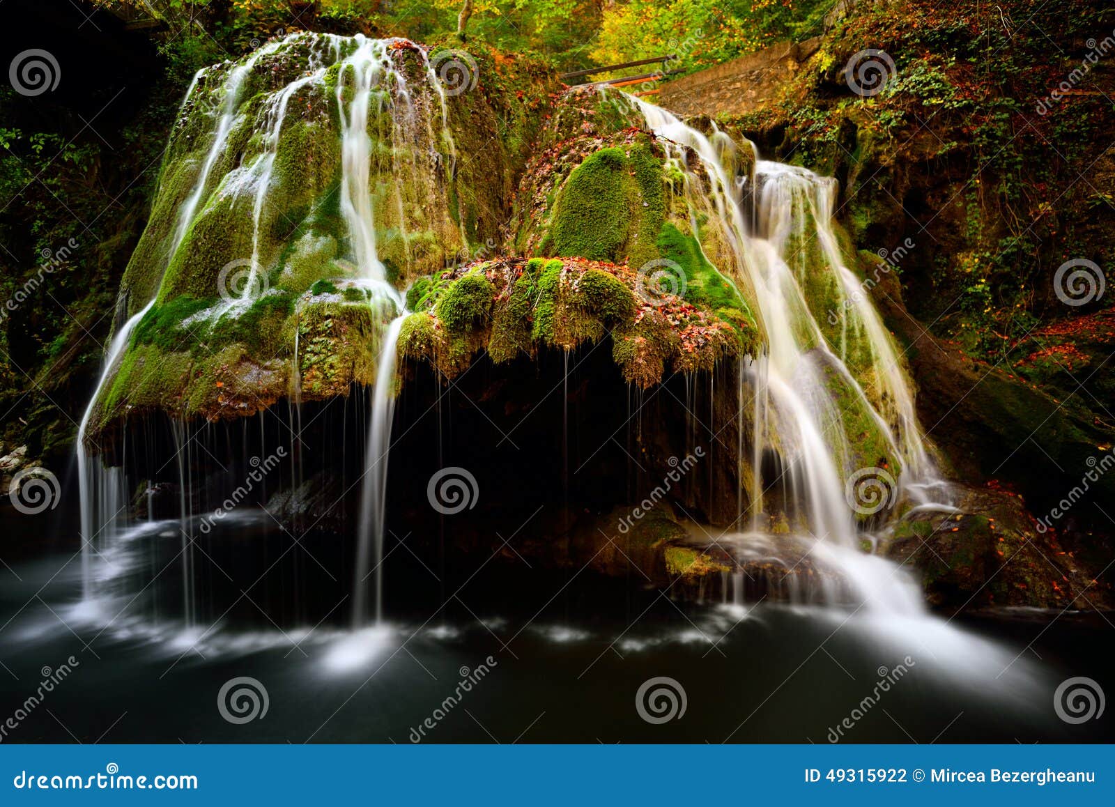 Bigar Waterfall Located at the Intersection with the Parallel 4 Stock ...